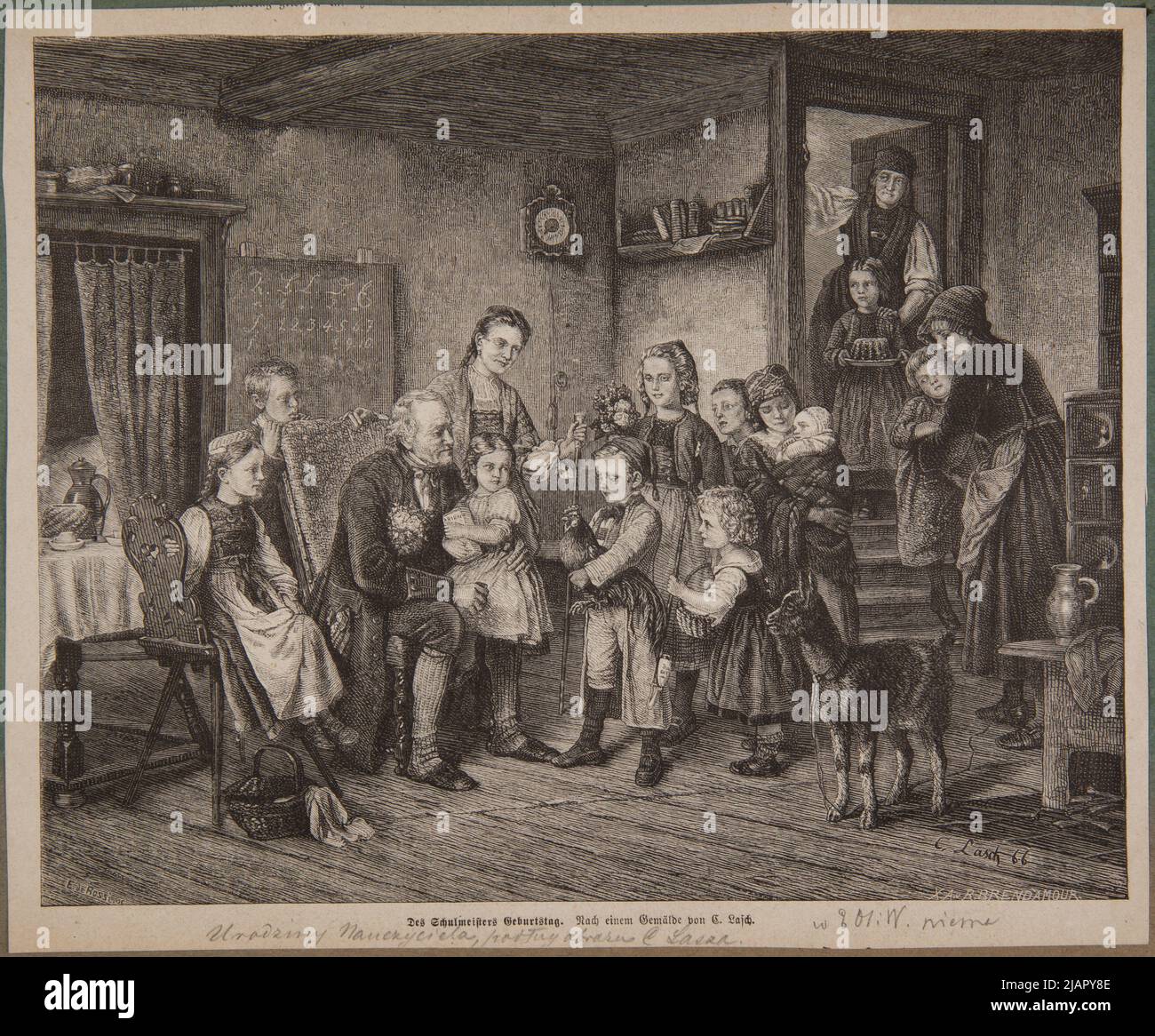 Teacher's birthday according to the picture of Carl J. Lasch. A clip ...