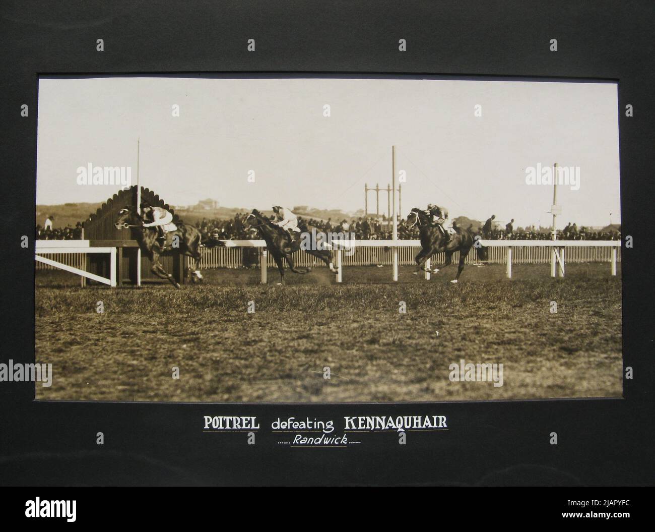 Poitrel 1920 AJC Randwick Plate Jockey Ken Bracken Stock Photo - Alamy