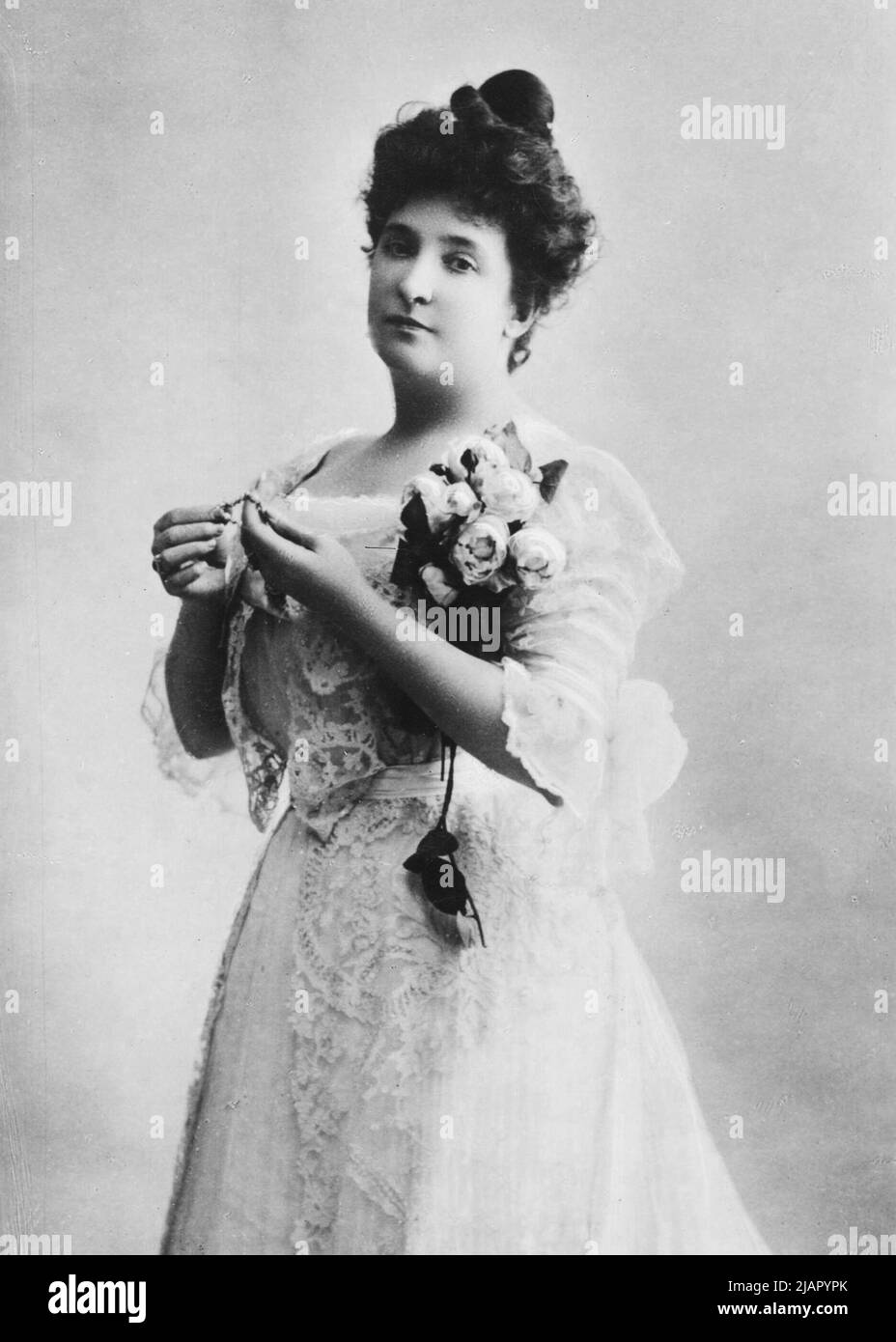 Australian opera singer Nellie Melba ca. 1907 Stock Photo - Alamy
