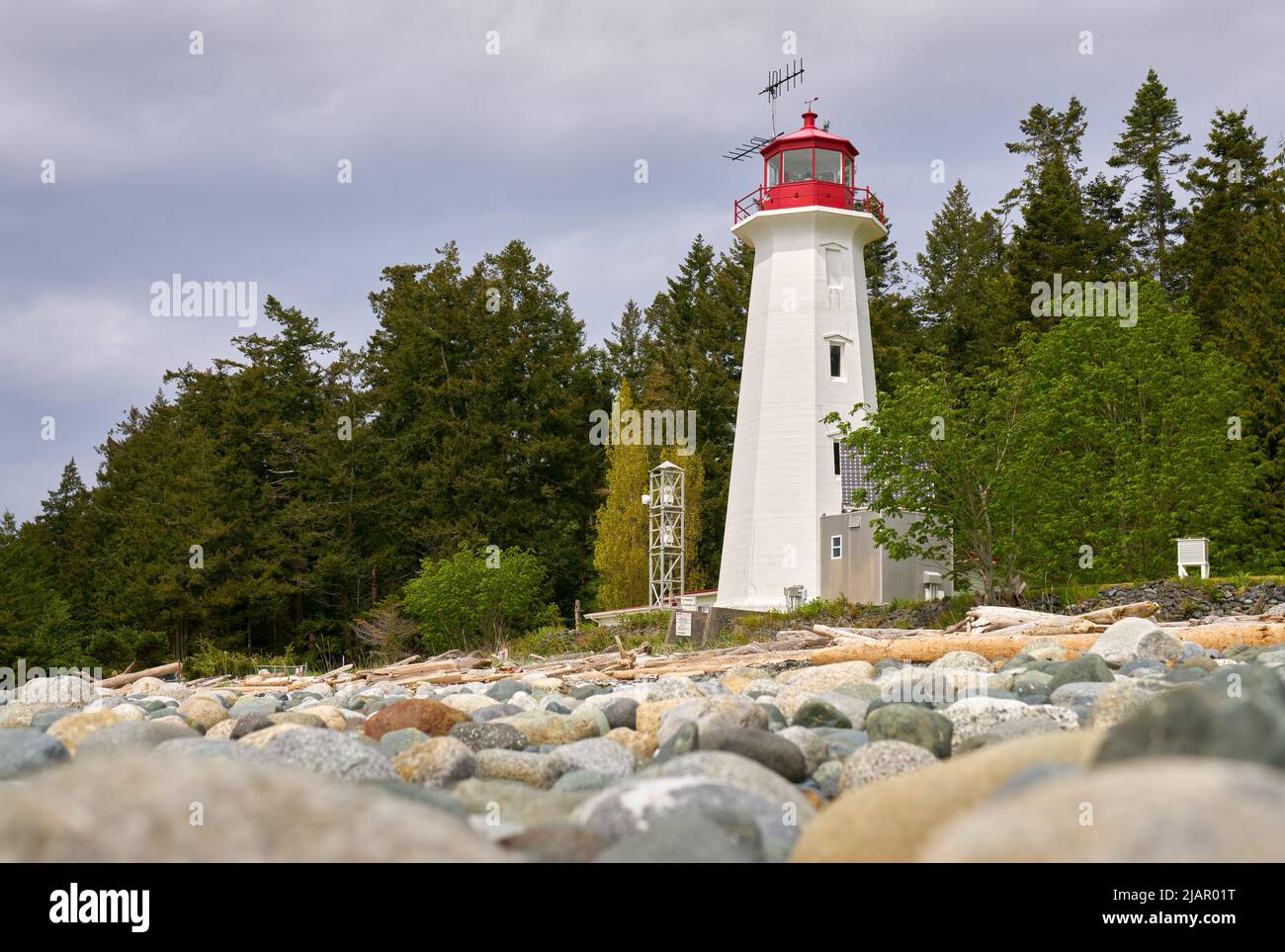 Quadra Island Cape Mudge Lighthouse BC. The historic Cape Mudge ...