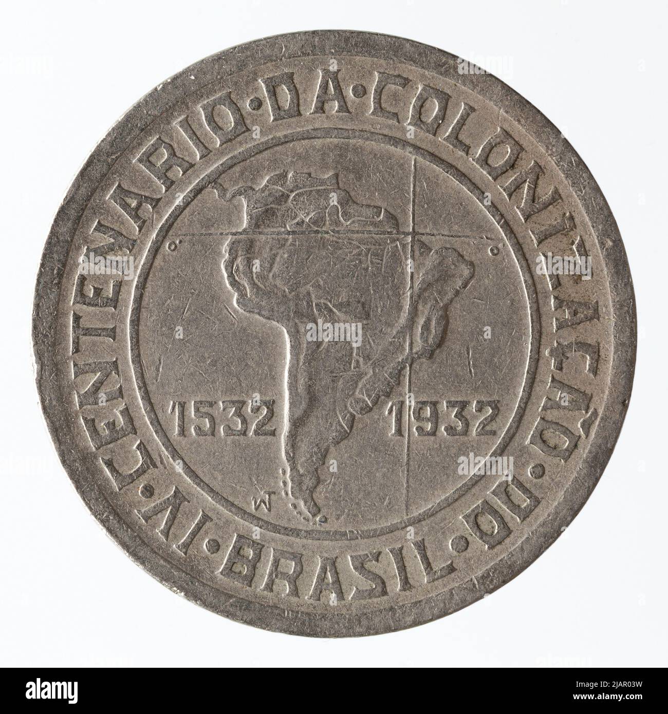 Brazil (Republic), 400 Réis, 1932 (400 years of colonization) Casa da ...