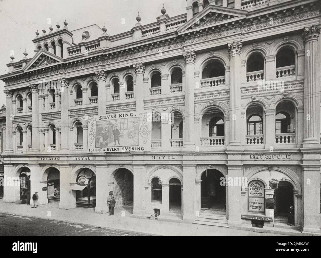 Theatre Royal and Hotel Metropole in Perth, Western Australia ca. 1897 ...