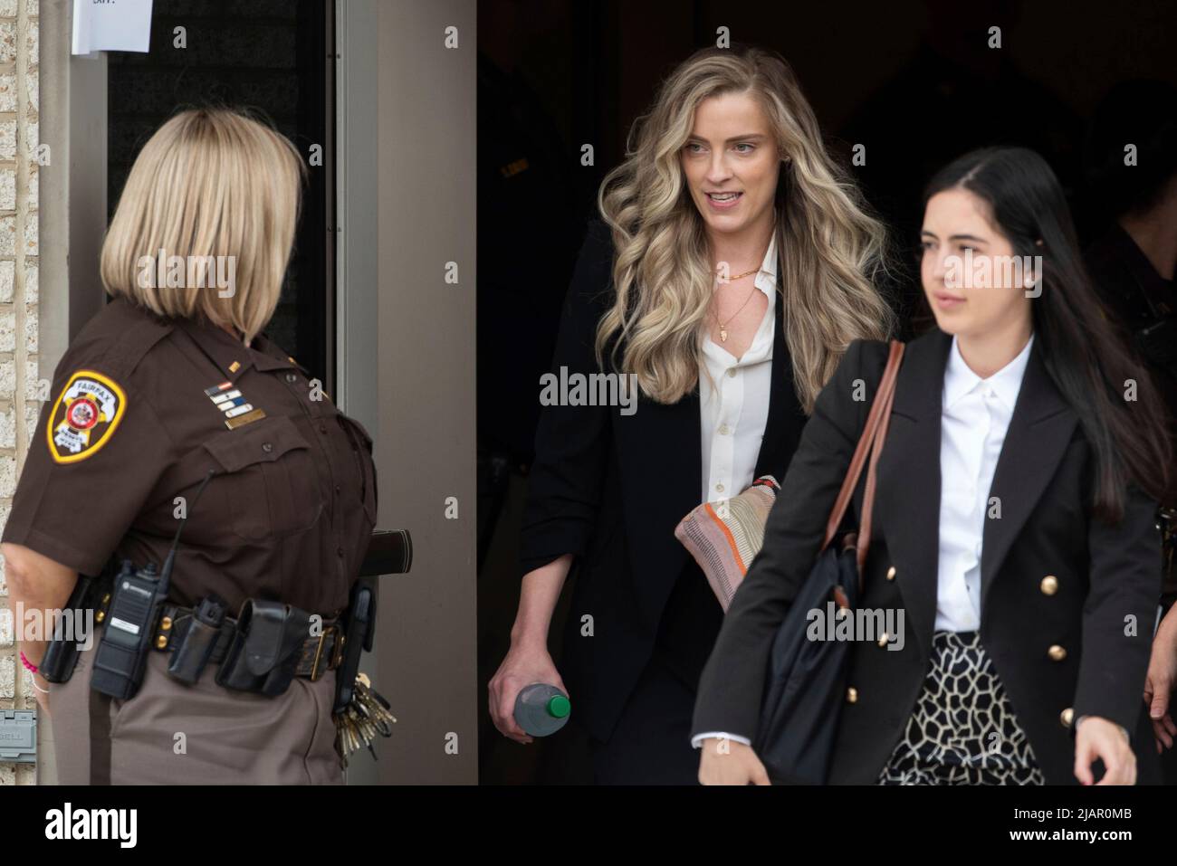 Whitney Heard, sister of Amber Heard, departs the Fairfax County ...