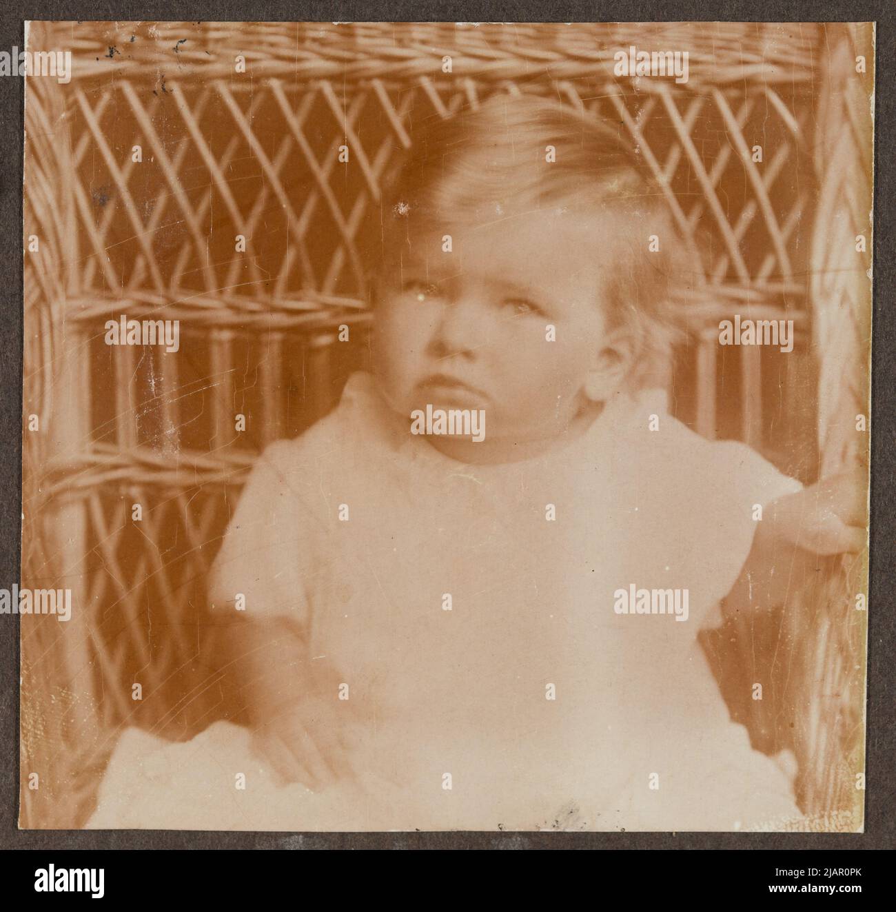 Stachiewiczówna Bronisława at the age of about 1 year sitting in a ...