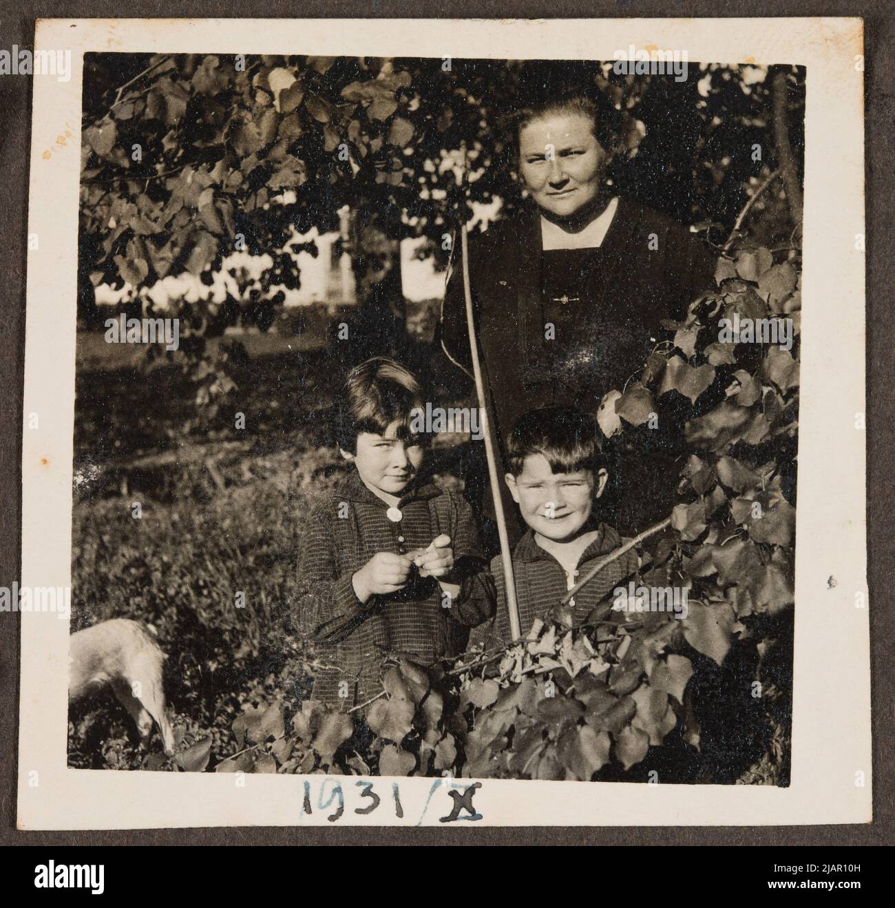 Helena Stachiewiczowa with children Bronisława and Roman Jun. On the ...