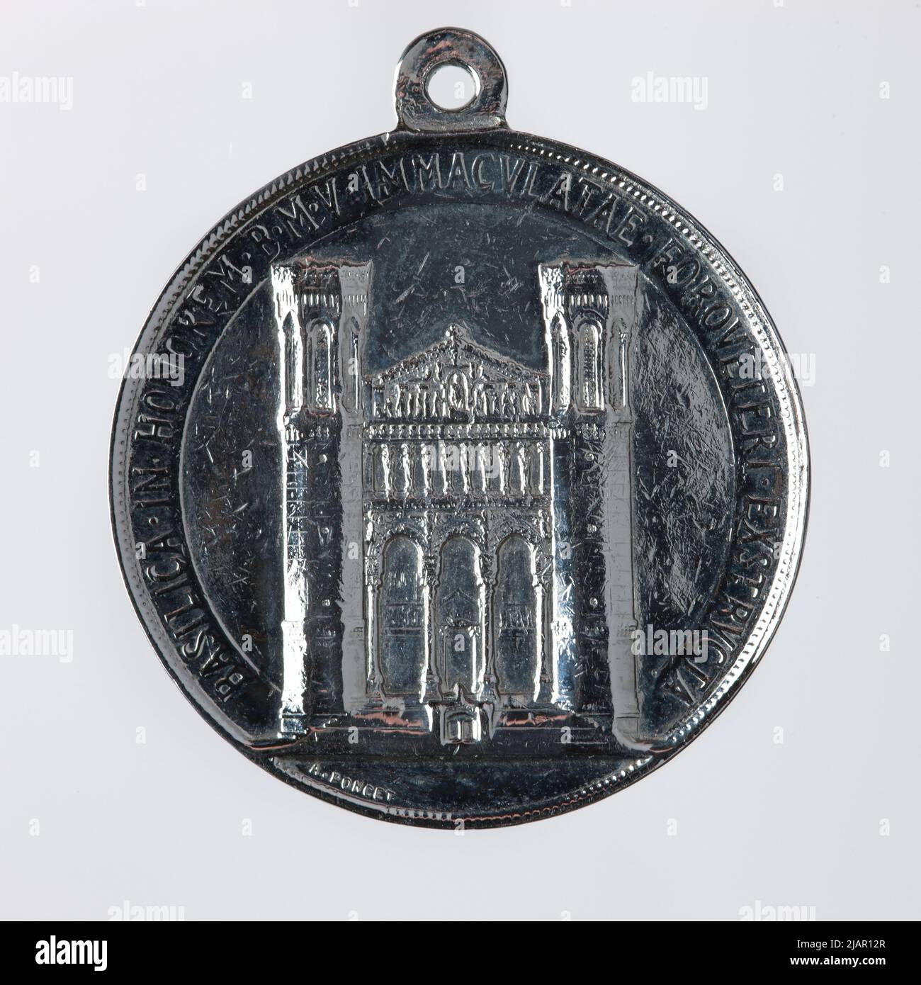 Our lady of the immaculate design Basilica Notre Dame de Fourvire in ...