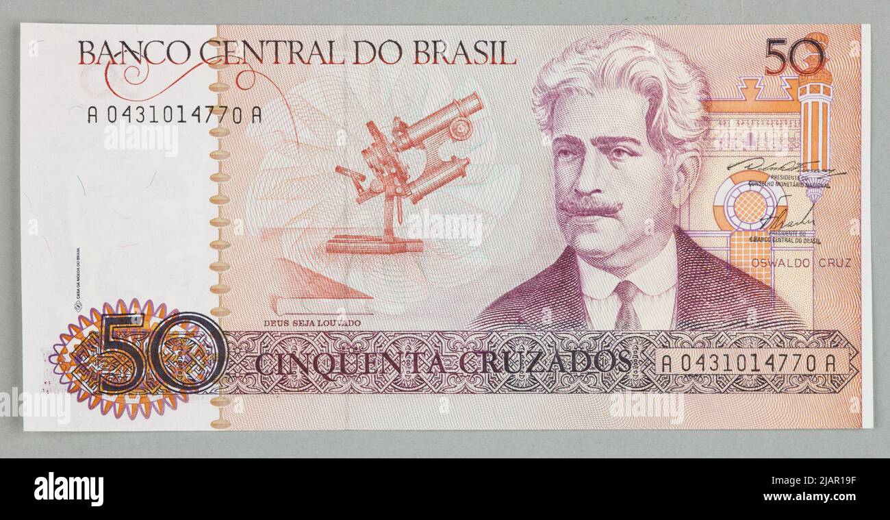 50 BankNote Crusaders; Central Bank to Brazil; BRAZIL, B.R. (1986) Sąk ...