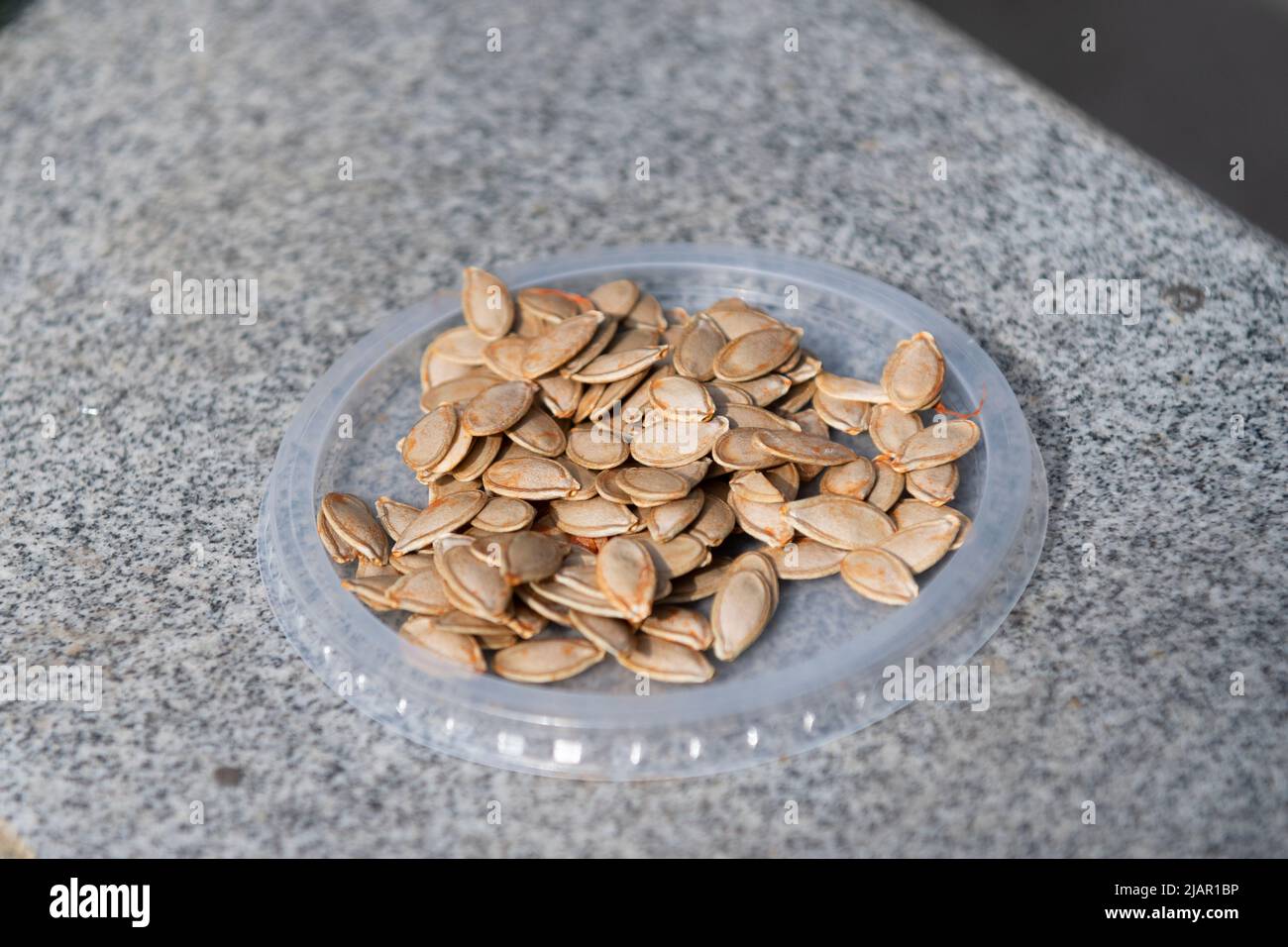 background of isolated peeled pumpkin seed kernels Stock Photo - Alamy