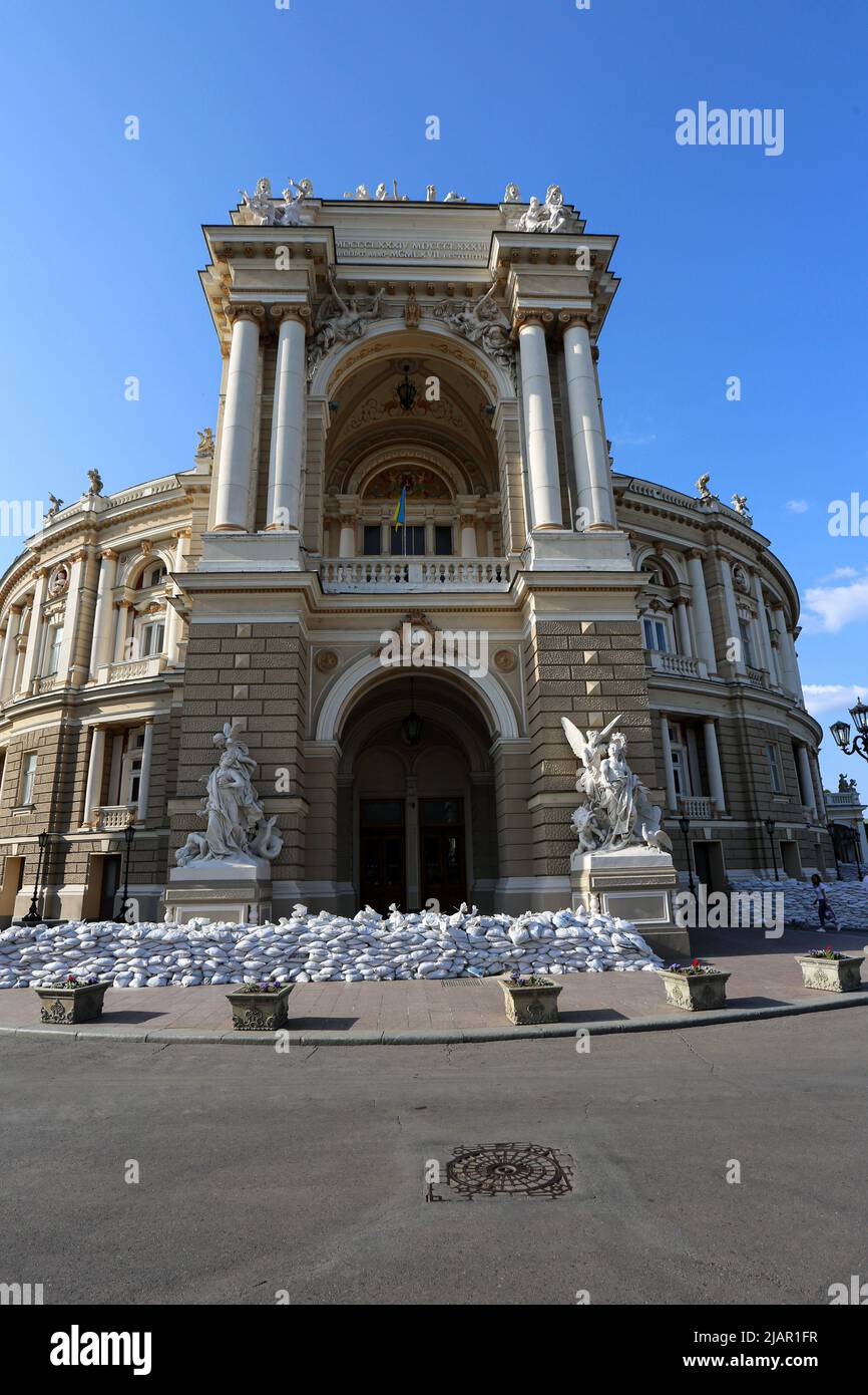 Odessa, Ukraine. 31st May, 2022. People are walking near the Odessa ...