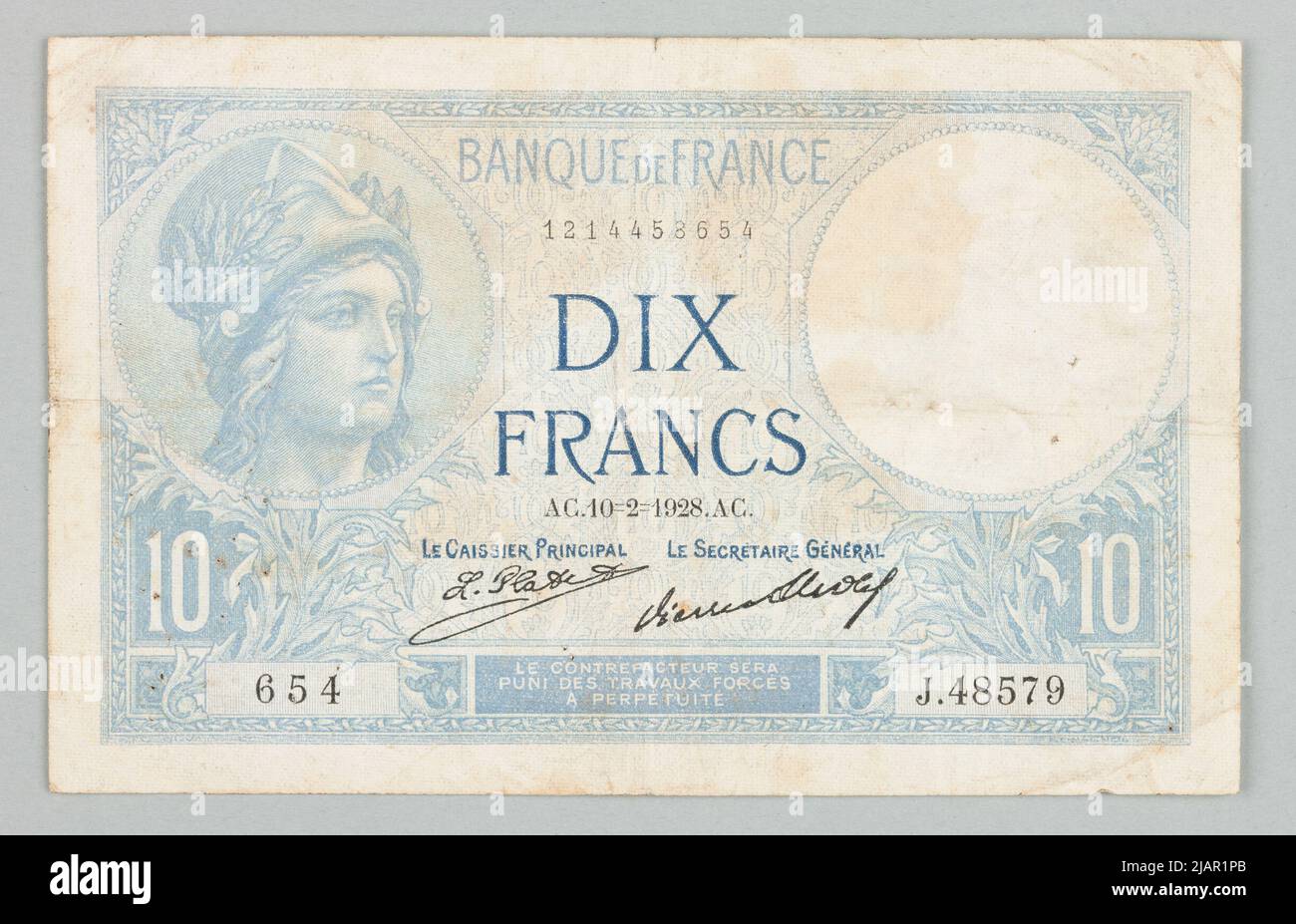 Currency banknotes france francs hi-res stock photography and images ...