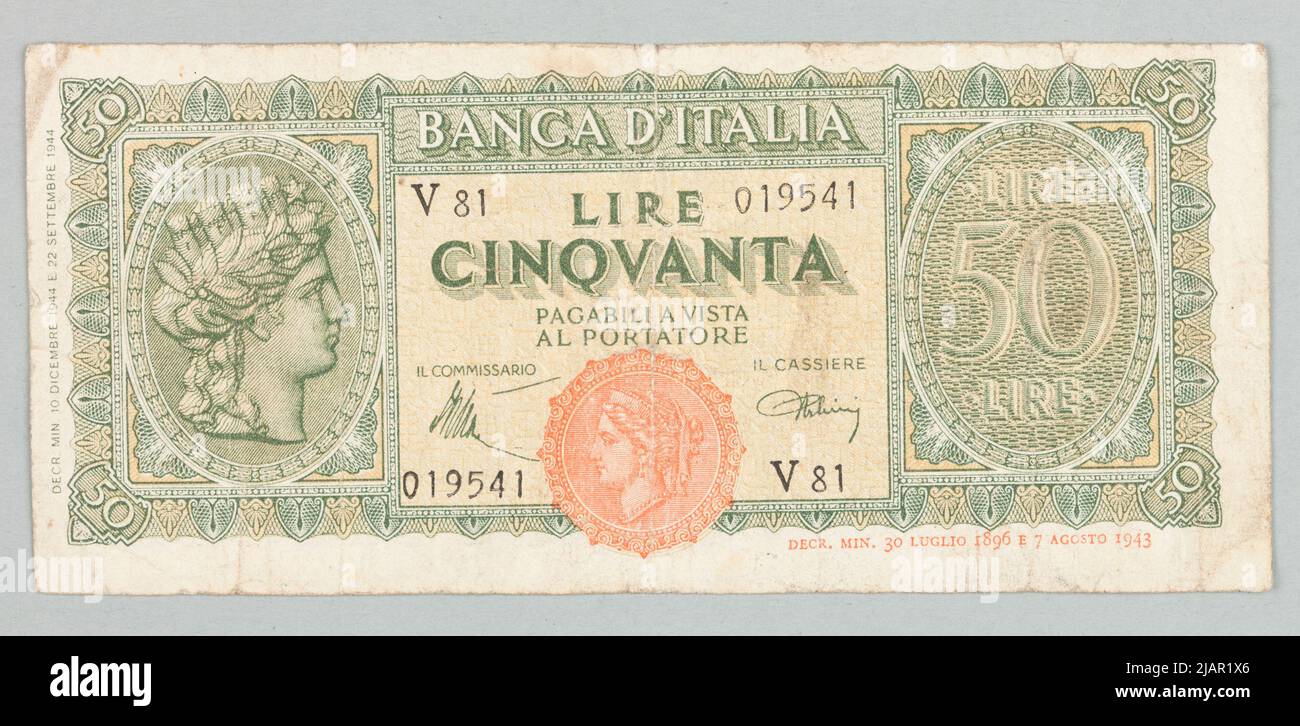 50 lire hi-res stock photography and images - Alamy
