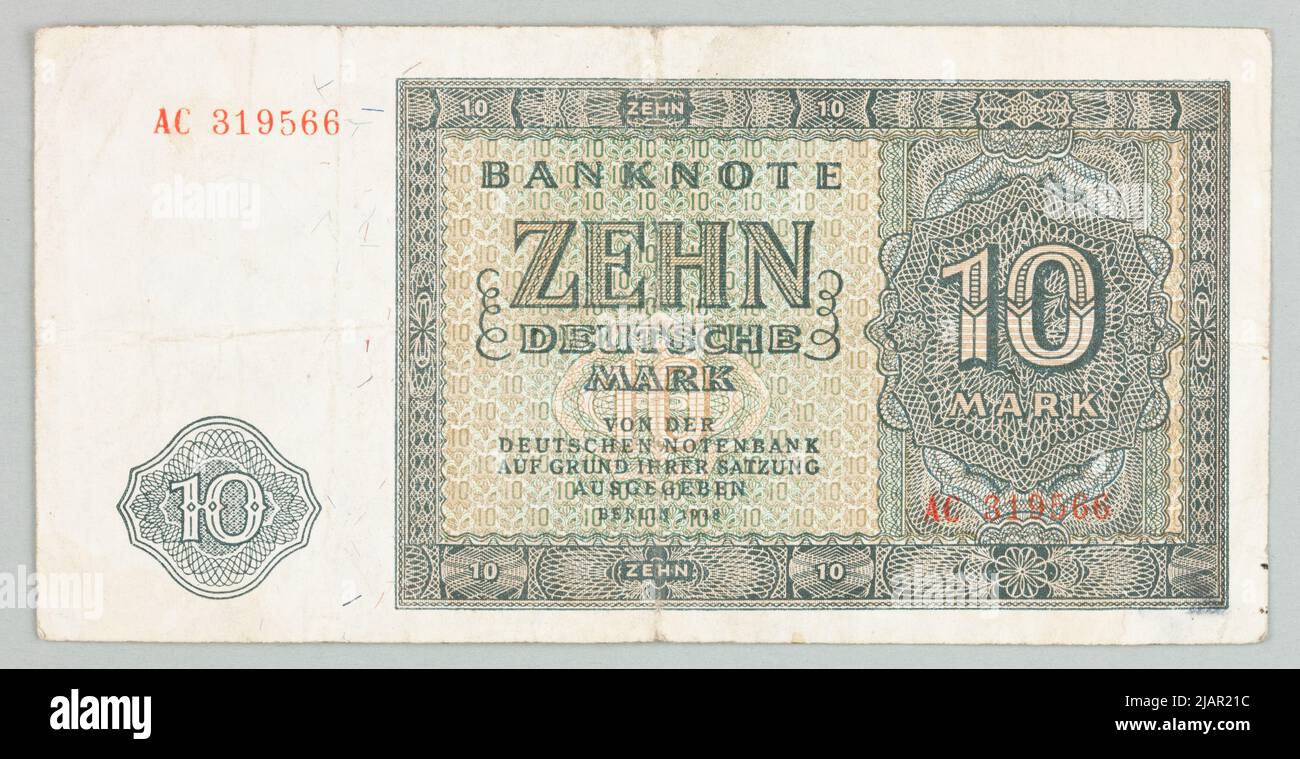 10 deutsche mark banknote hi-res stock photography and images - Alamy