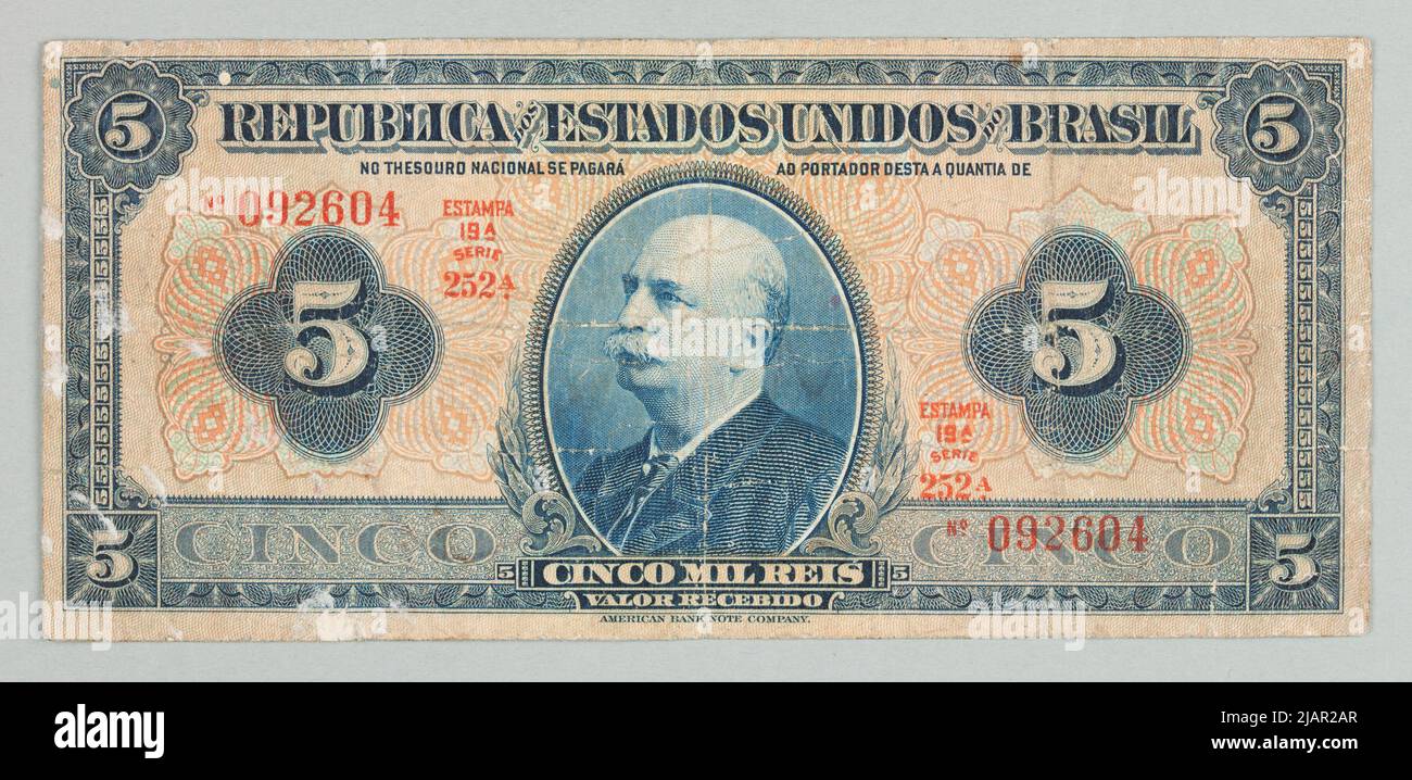 BankNot at 5,000 Kings, Republic of the United States of Brazil ...