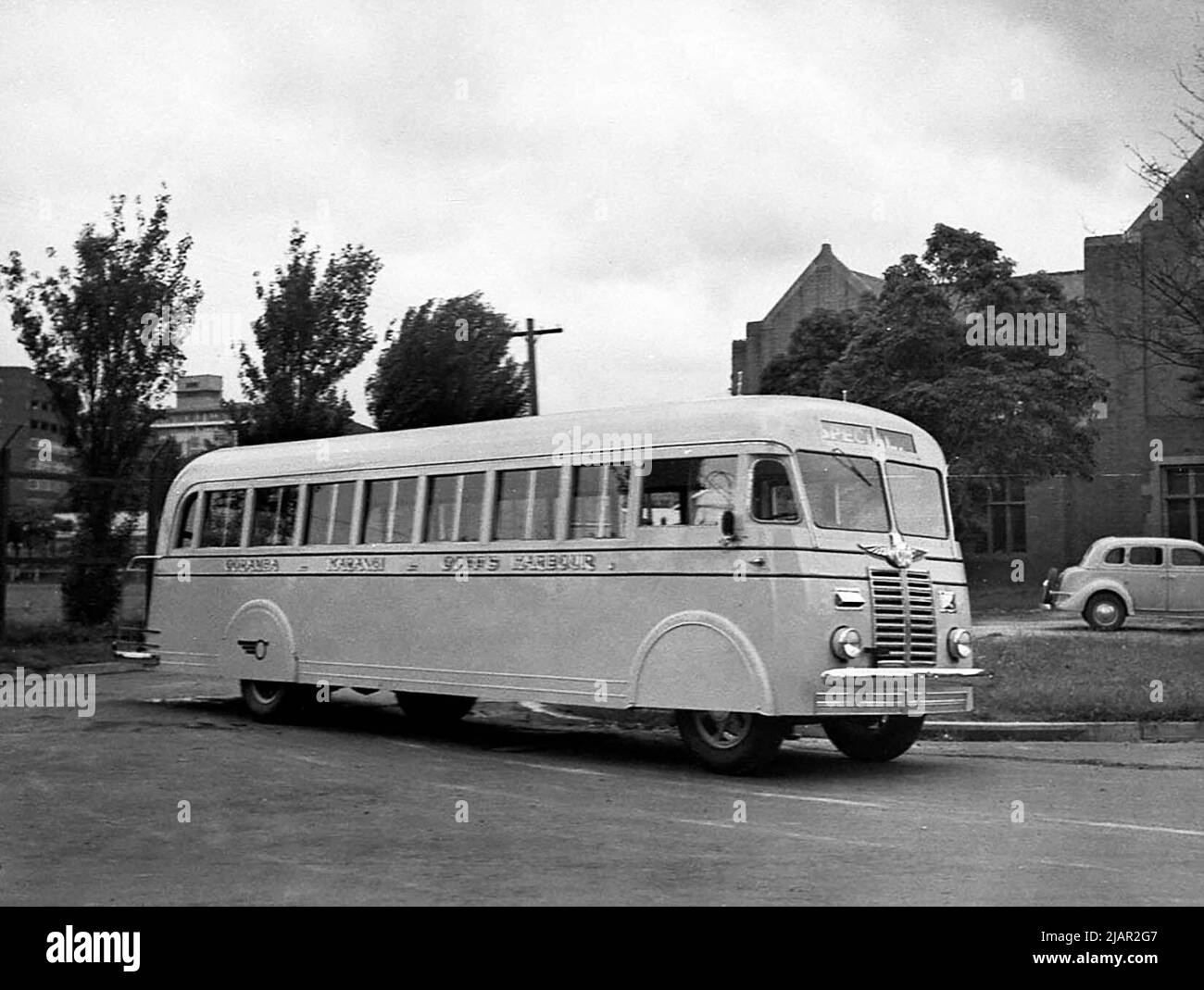 Coramba-Coffs Harbour bus ca. 1947 Stock Photo - Alamy