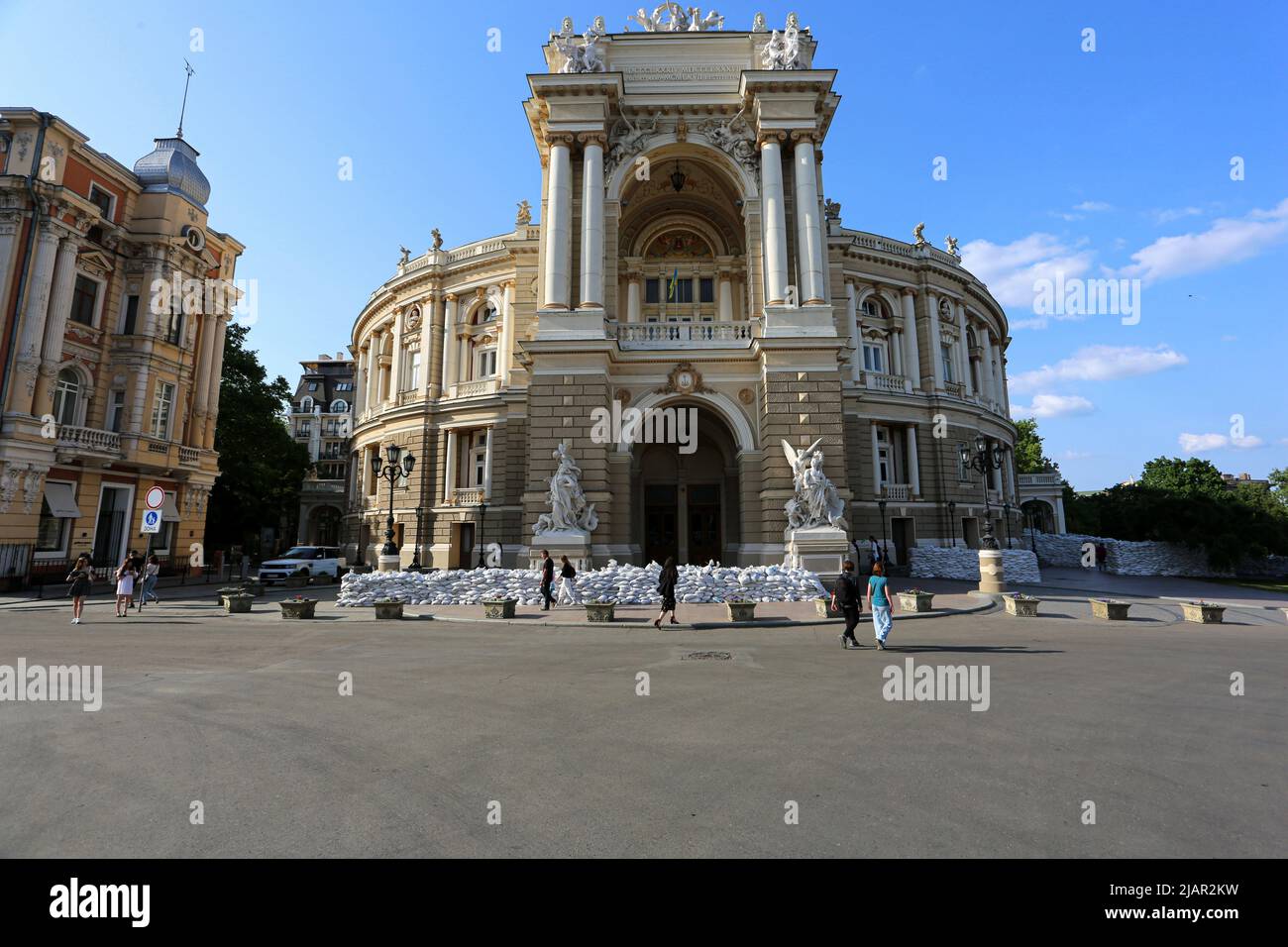 Odessa, Ukraine. 31st May, 2022. People are walking near the Odessa ...