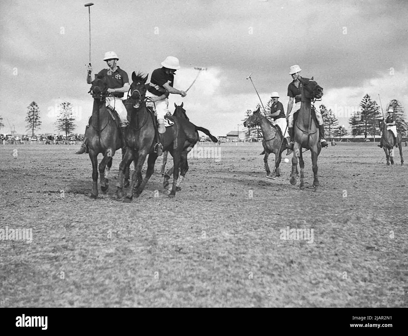 1930s polo player Black and White Stock Photos & Images - Alamy