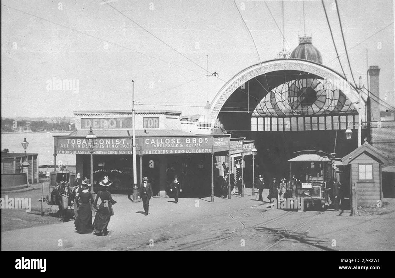 Milsons Point tram and ferry terminus 1906. Ferry Terminus, Milson's ...