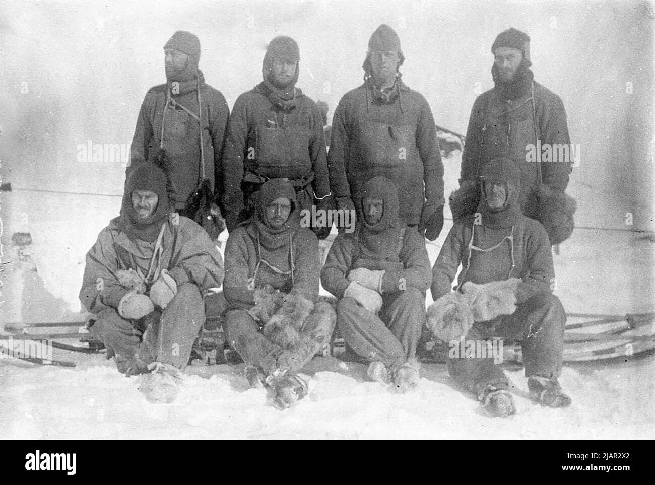 Photograph of the Western Base Party of the Australasian Antarctic ...