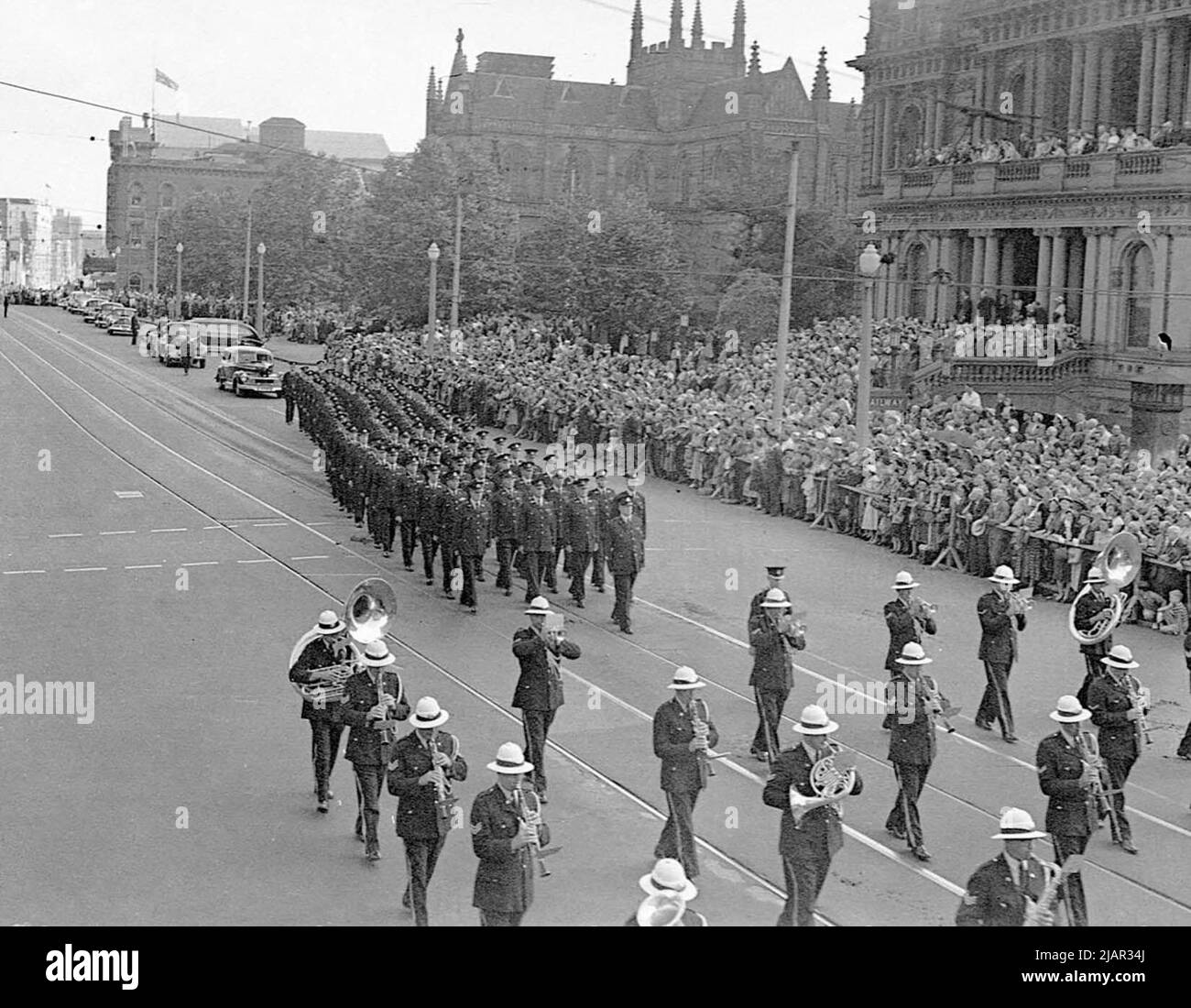 1950s funeral procession hi-res stock photography and images - Alamy