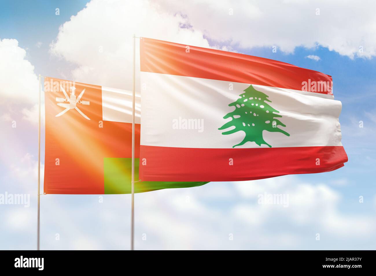 Oman lebanon flag hi-res stock photography and images - Alamy