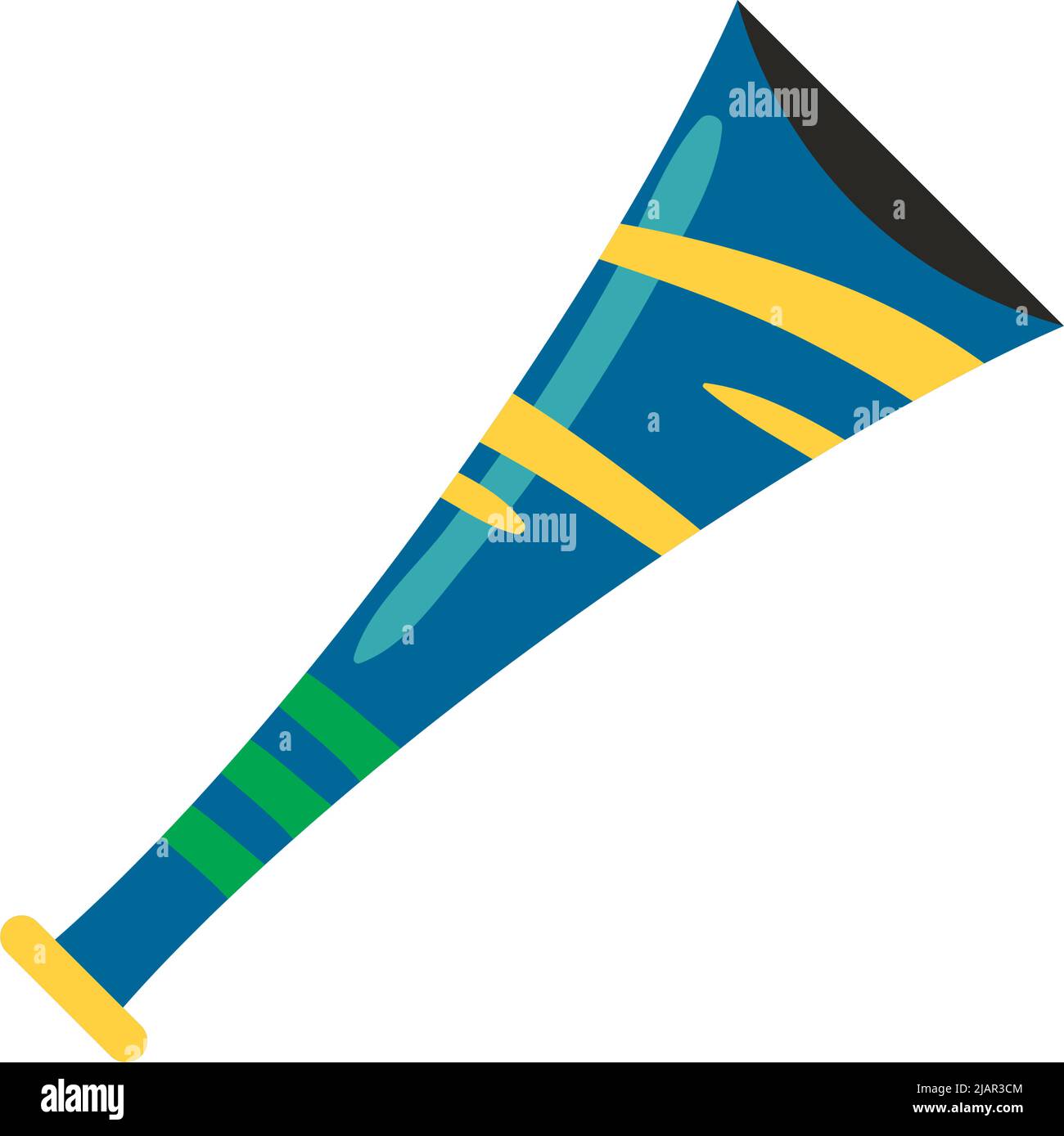 flat blue cornet design Stock Vector Image & Art - Alamy