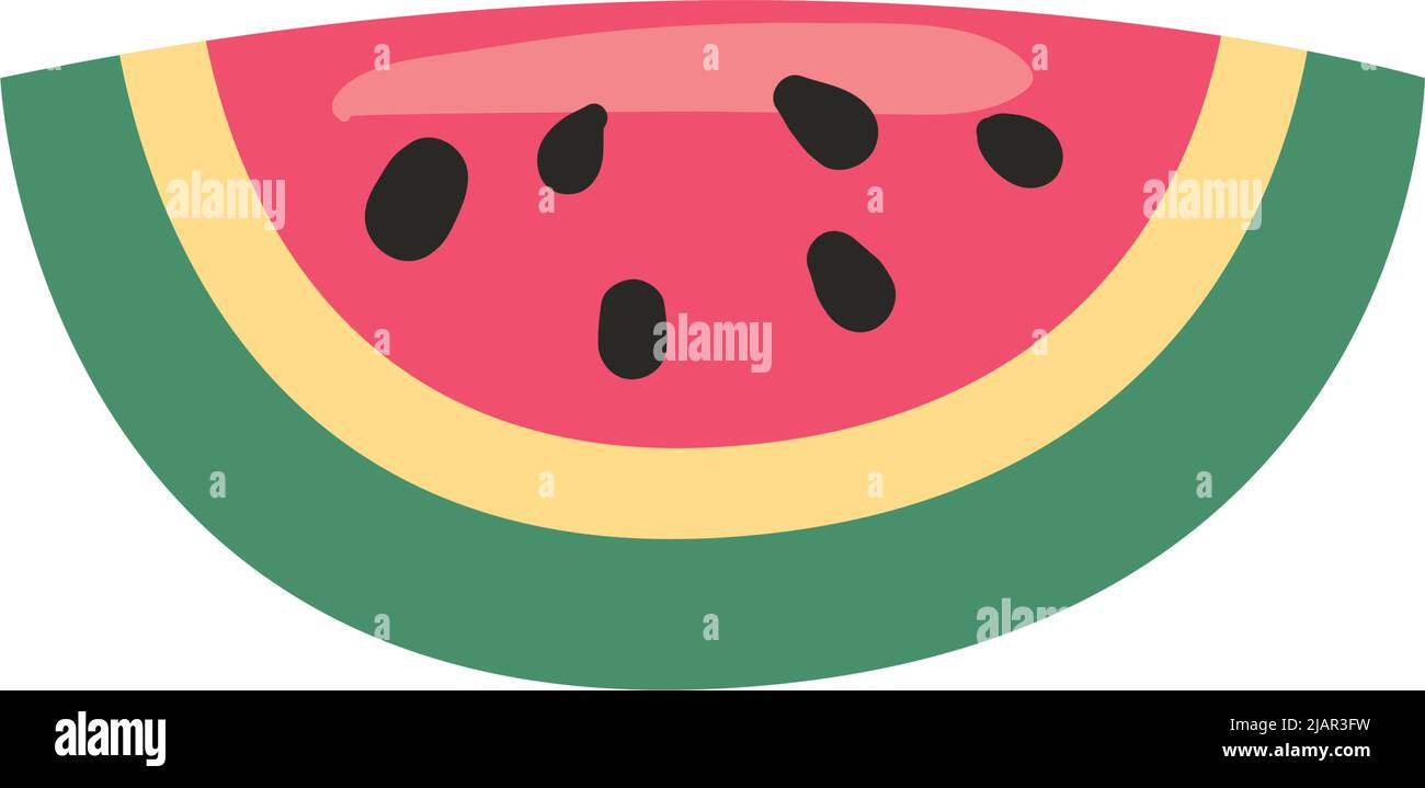 flat watermelon slice design Stock Vector Image & Art - Alamy
