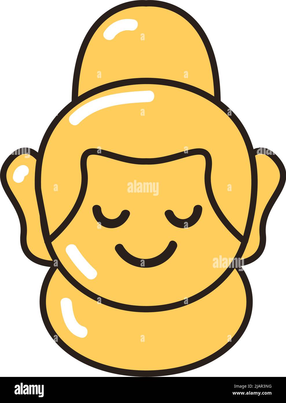 flat golden indian buddha Stock Vector Image & Art - Alamy