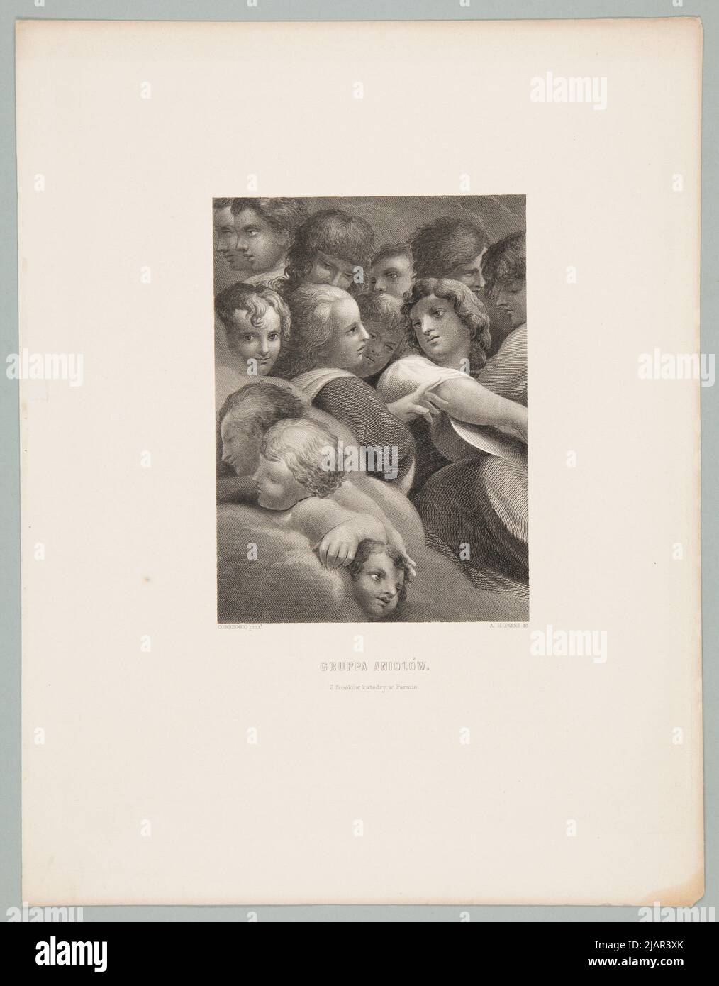 A group of angels from the cathedral in Parma Payne, Albert Henry (1812 ...