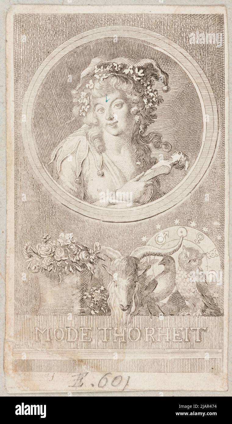 Title engraving to the publishing house Berlin genealogical calendar on ...