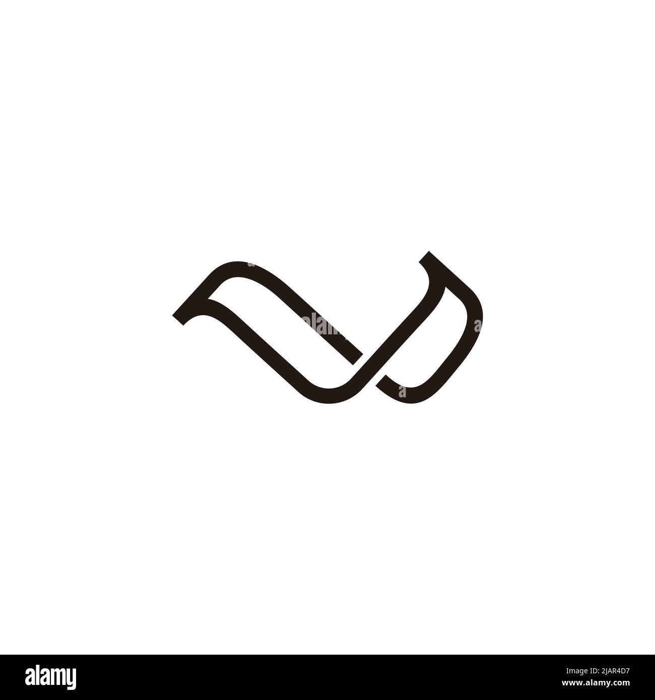 letter w wires geometric infinity line logo vector Stock Vector Image ...