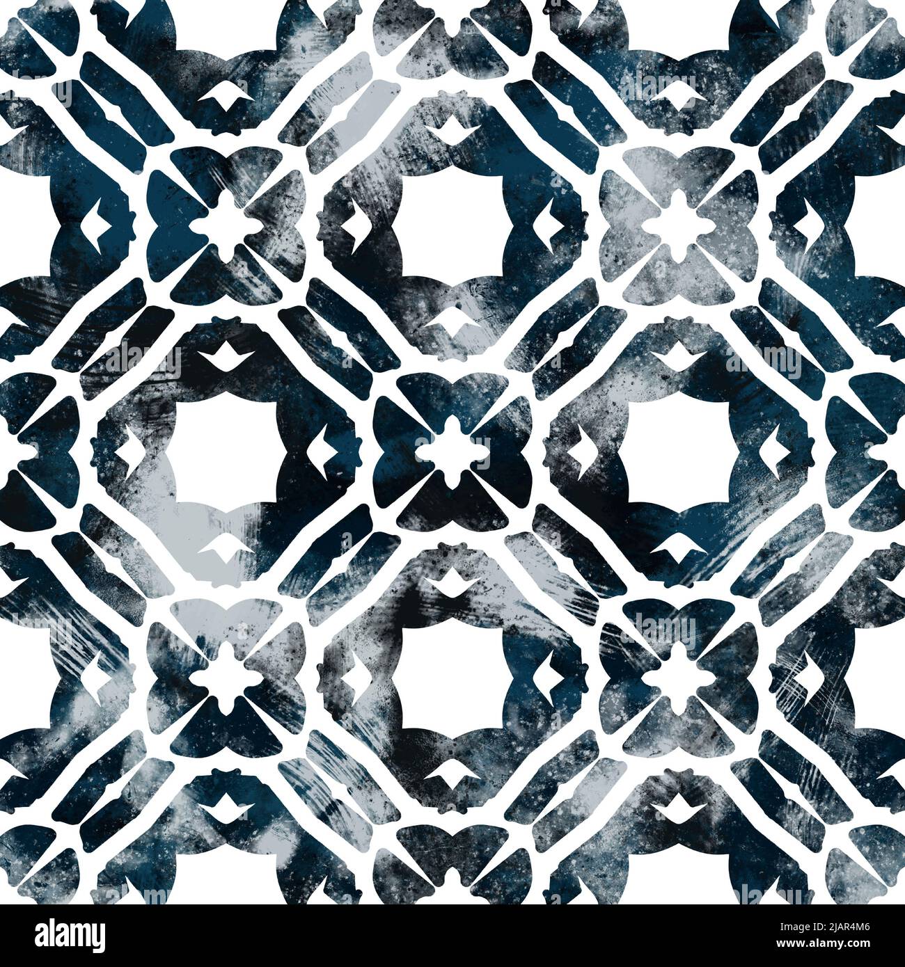 Seamless navy blue and white abstract grungy seamless surface pattern ...