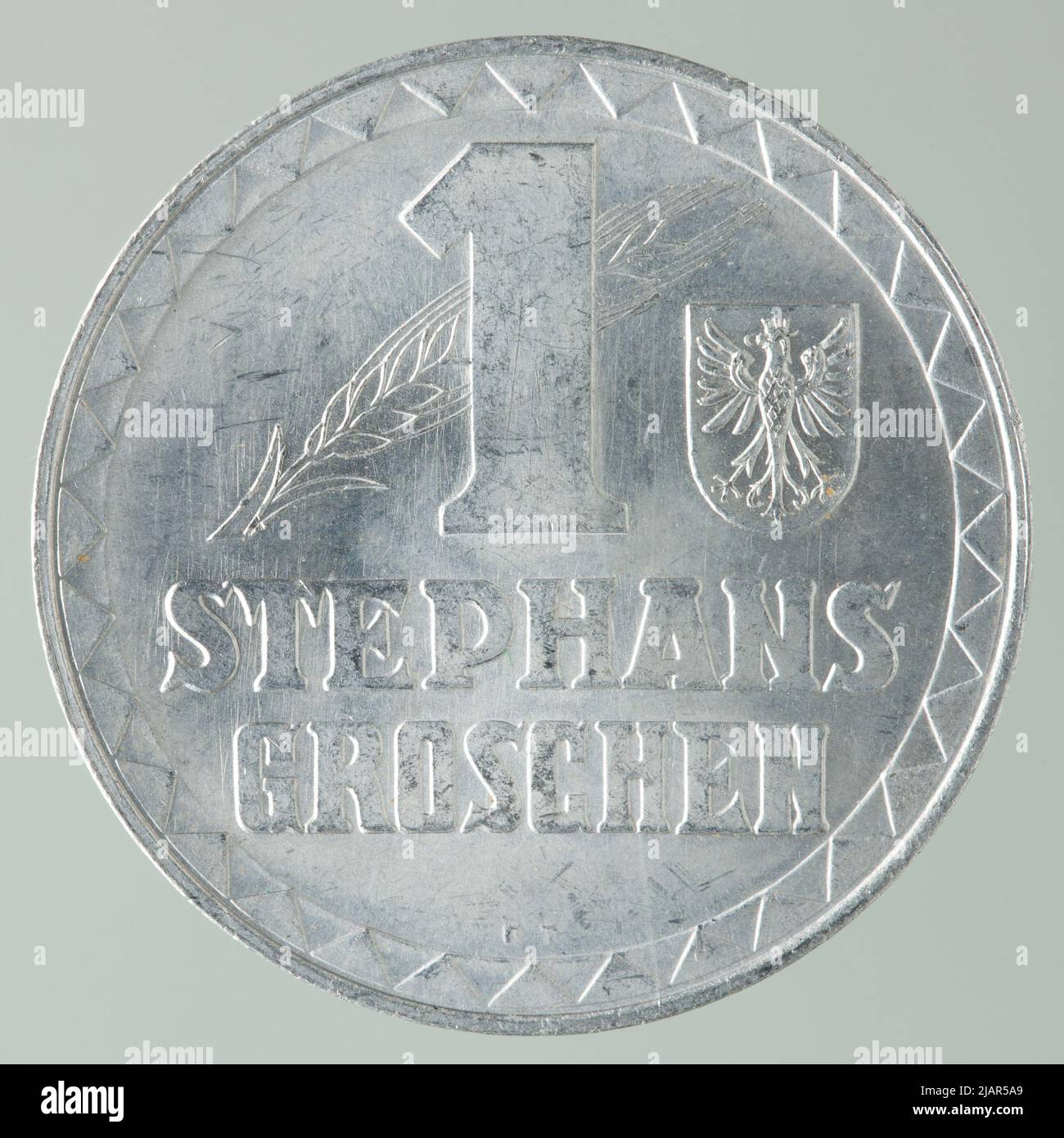 Token, Austria, 1 Stephan Groschen, Vienna; 1950 Stock Photo - Alamy