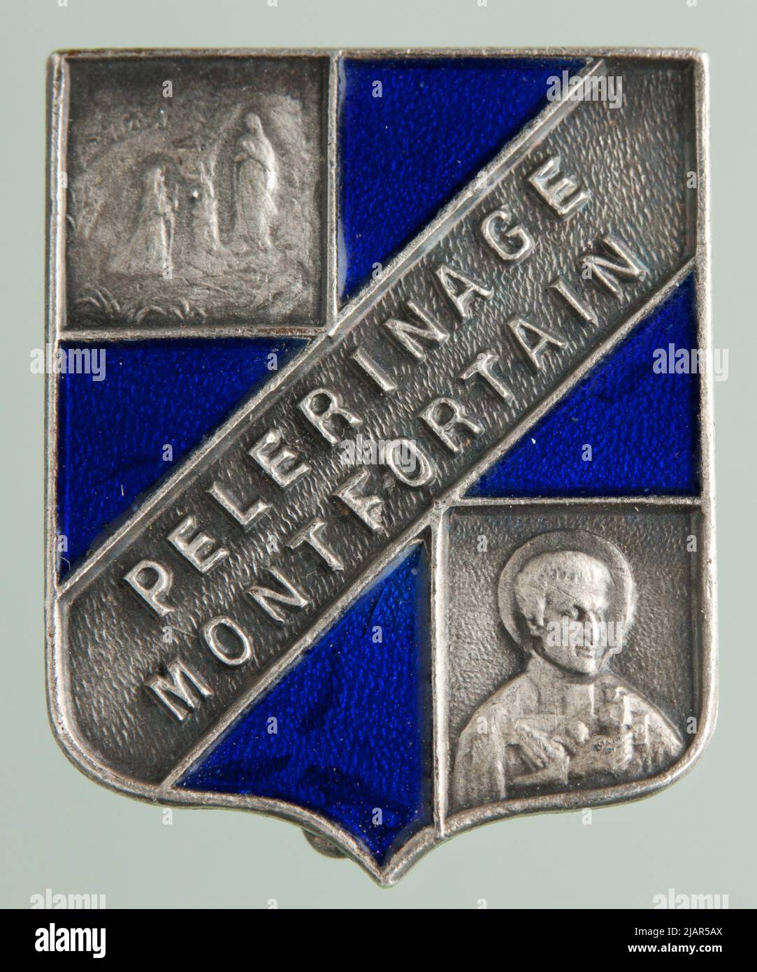 Pilgrimage Montfortain Badge Stock Photo - Alamy