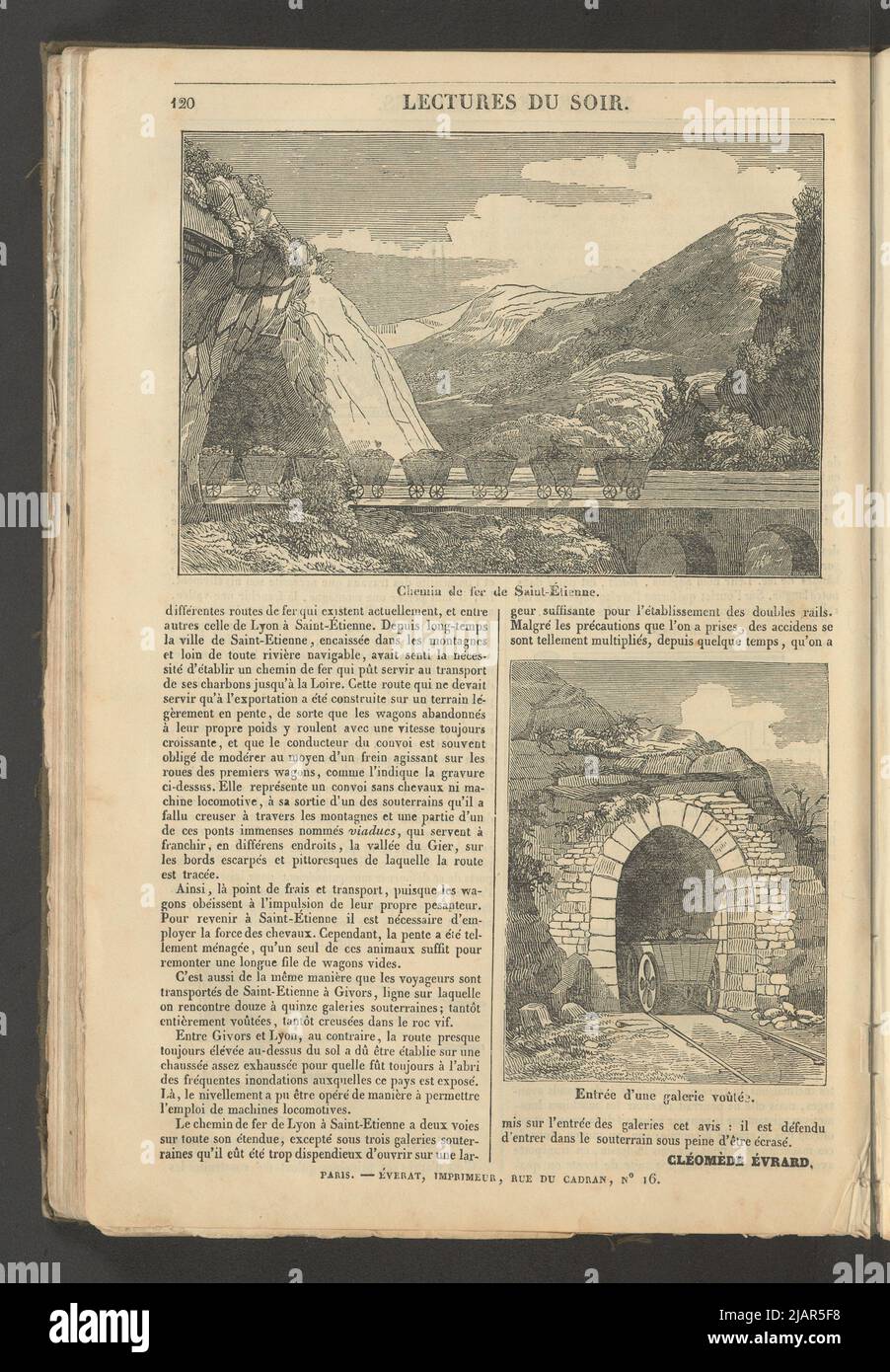 Yearbook 2, notebook 15, April 1834 Steam Train and its Construction, 6 ...