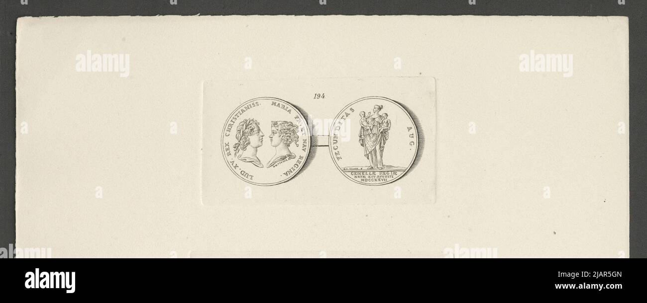 Maria Leszczyńska's medal from 1727, in memory of the birth of the ...