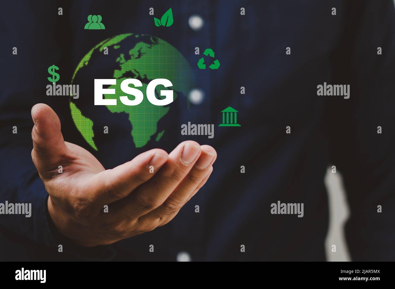 Man hand virtual world icon. NET ZERO icons and symbols save the eco ...