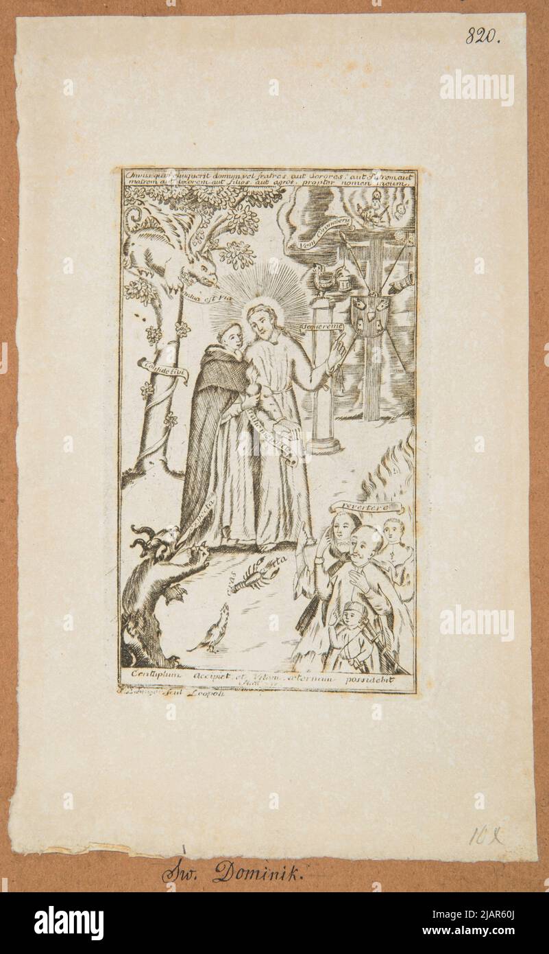 Saint. Dominik and Saint. Thomas Aquinas unknown Stock Photo - Alamy