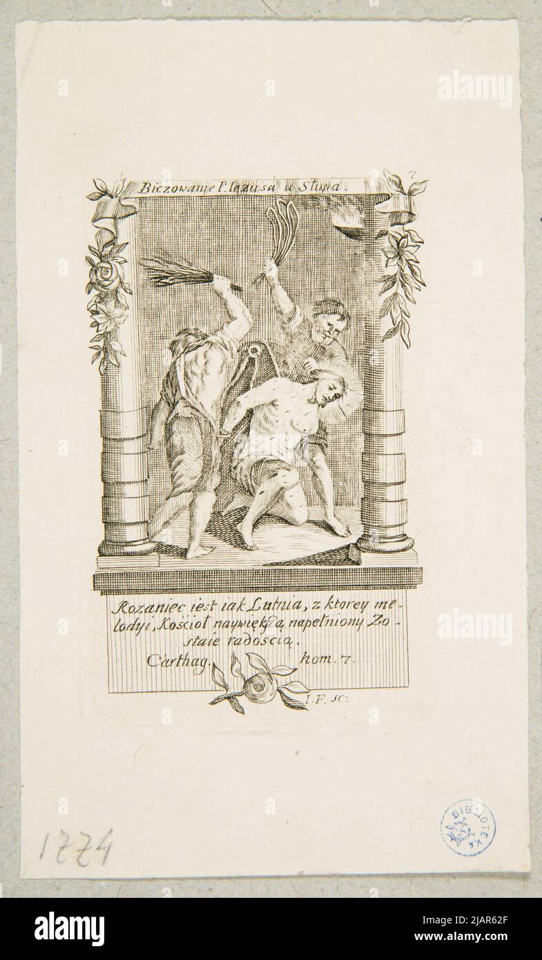 P. Jesus' whipping at the pole. Filipowicz, Jan Józef (CA 1710 Ca 1767/ ...