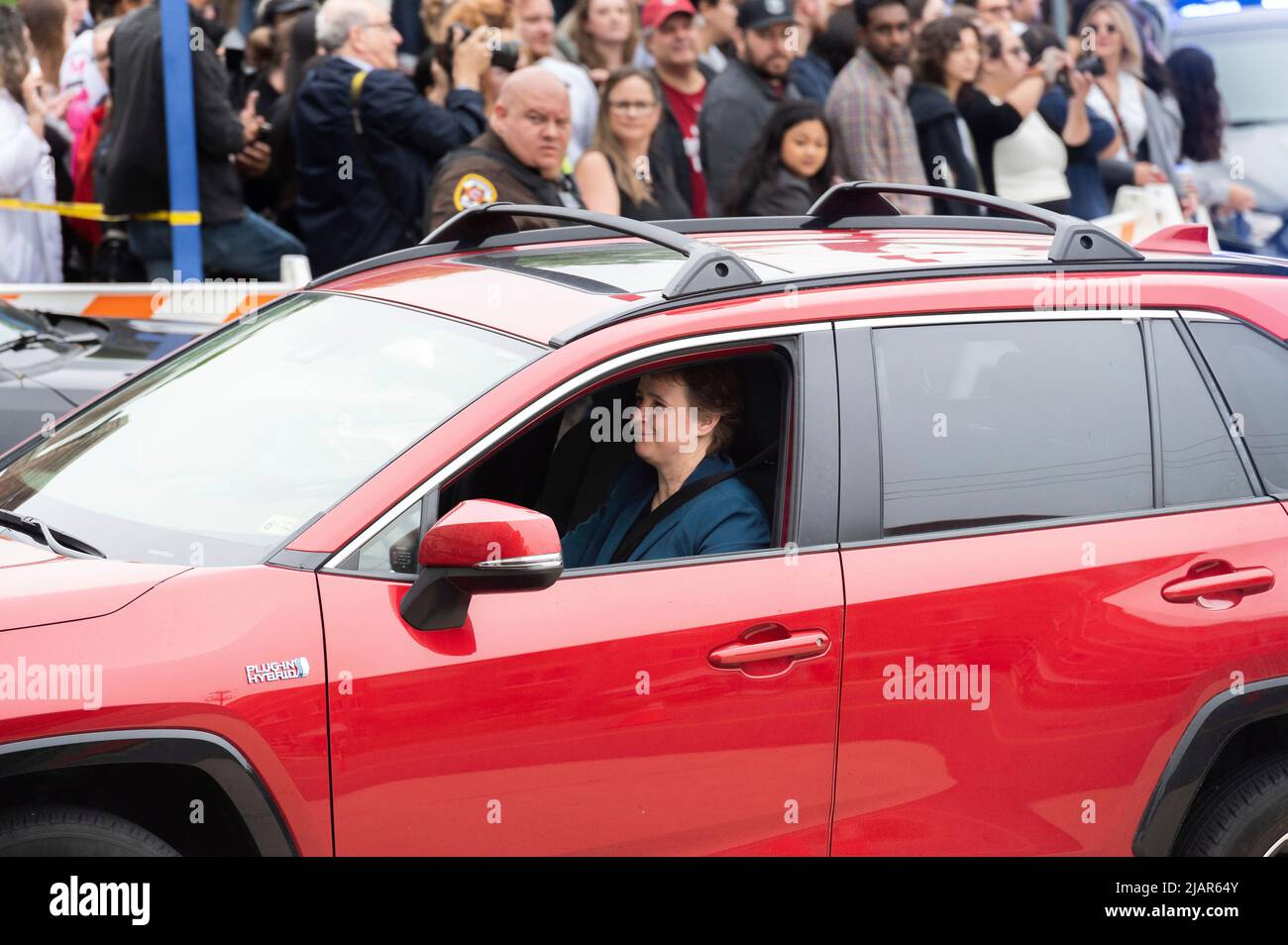 Fairfax County Circuit Court Judge Penny Azcarate arrives at the ...