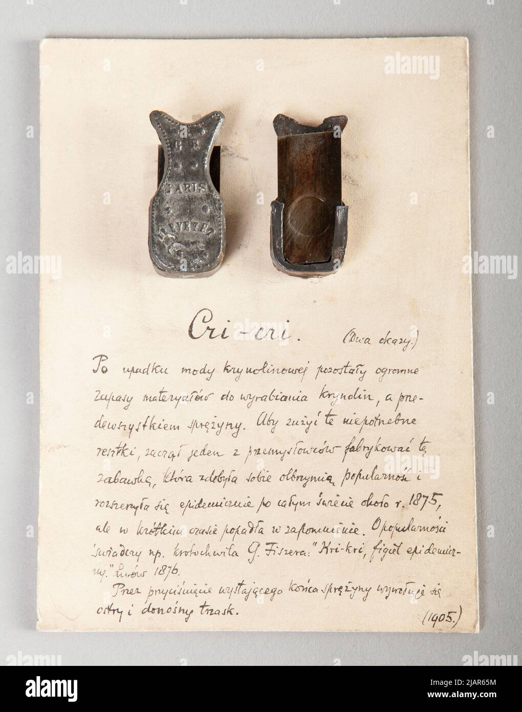 Musical instrument: so called CRI CRI Stock Photo - Alamy