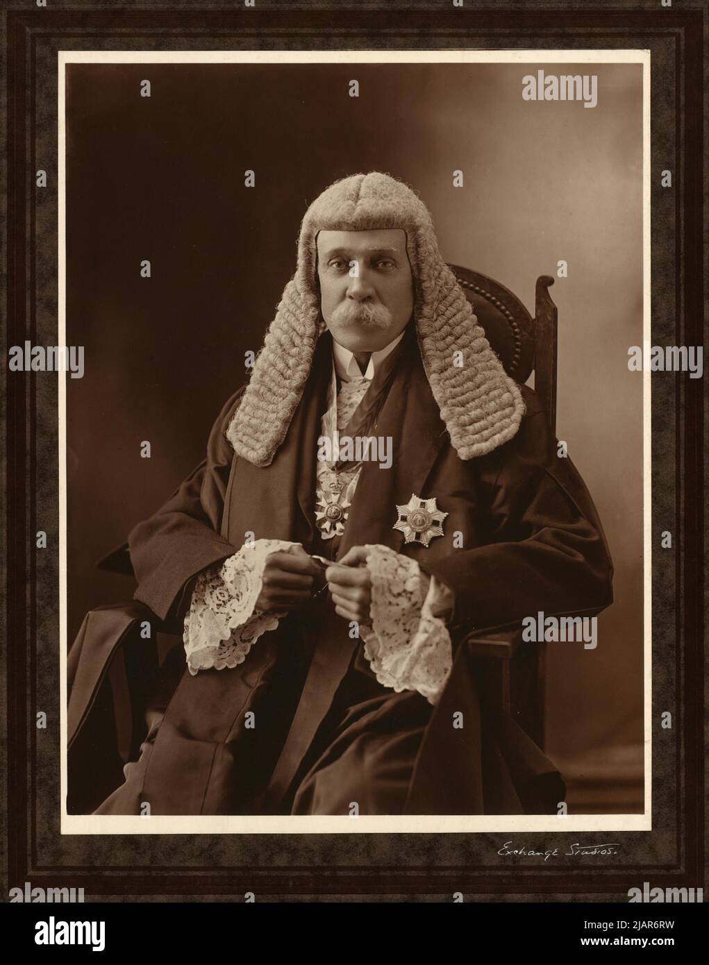 Australian politician Elliot Johnson in speaker's garb ca. early 1900s ...