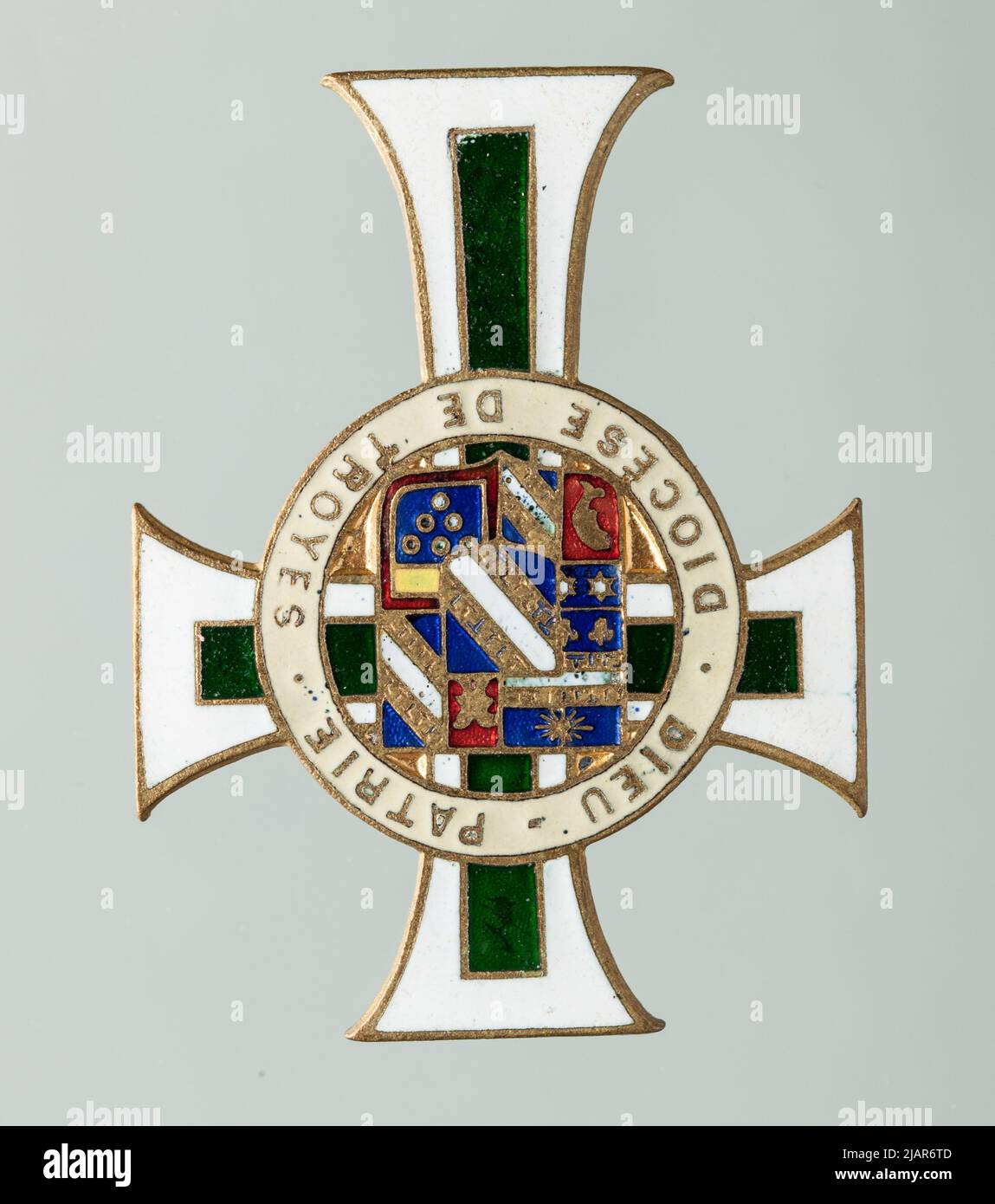 Pilgrim badge: Troyes diocese Stock Photo - Alamy