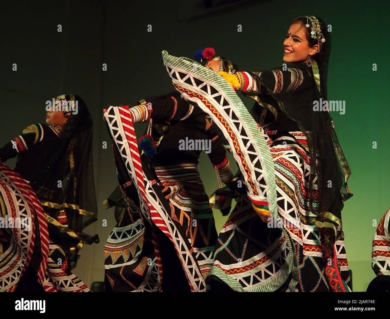Kalbelia, dance of the nomadic tribes of the Rajasthan desert, India. Executed by Ananga Manjari ...