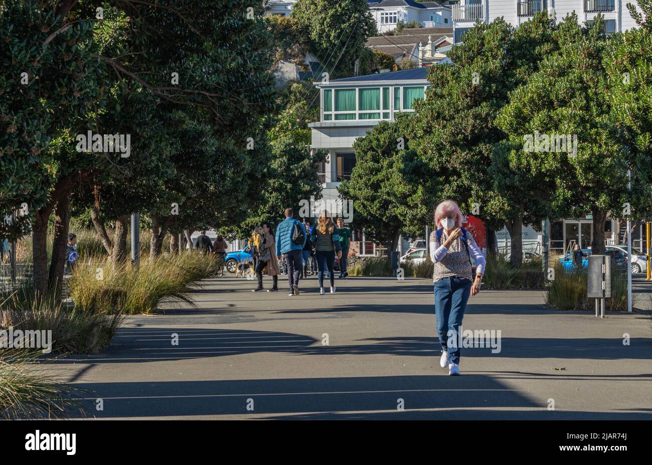 Foot Traffic on Wellington Sidewalk Stock Photo - Alamy