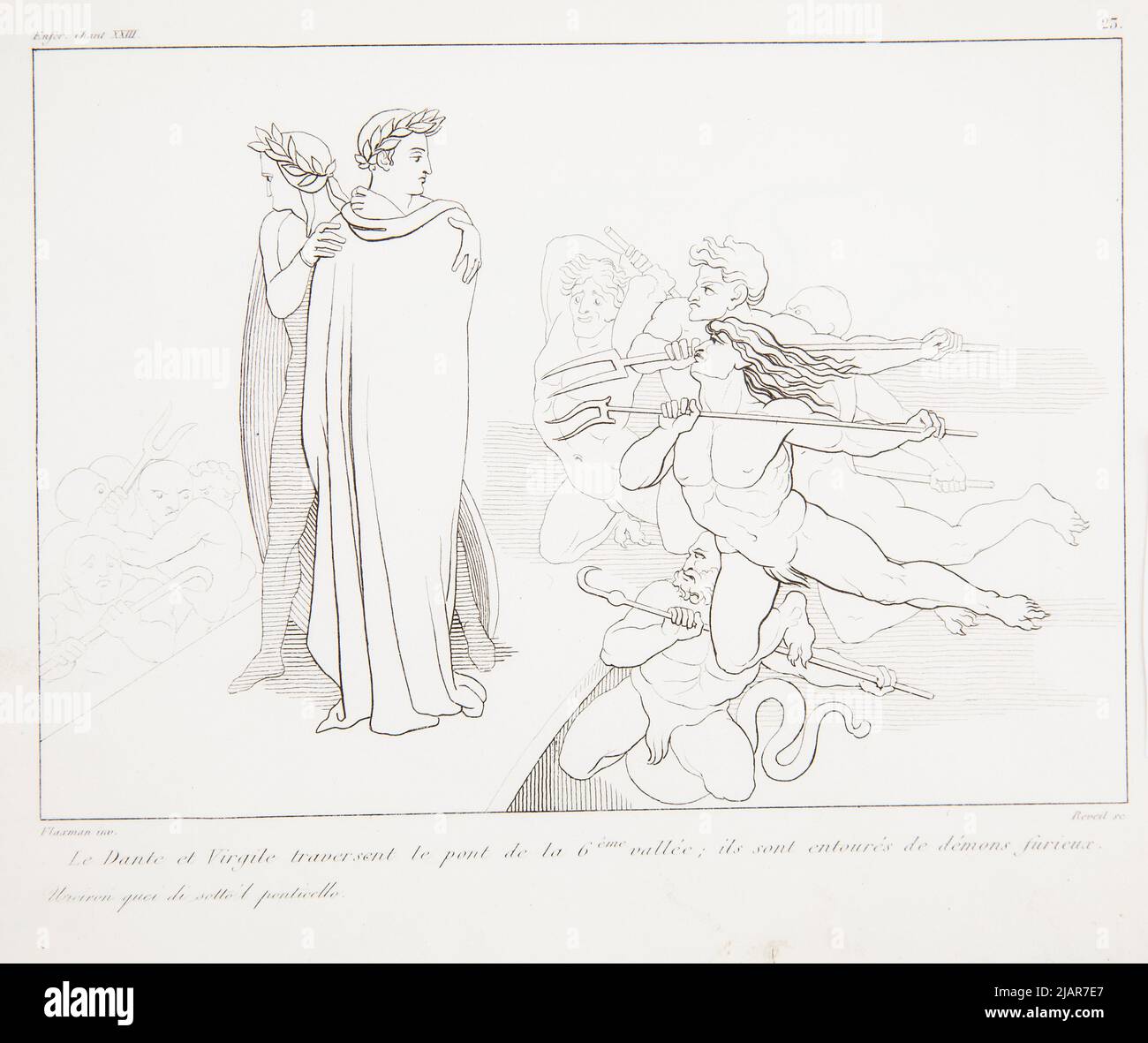 The Dante and Virgile Cross the 6 Eme Vallee Bridge; They are ...