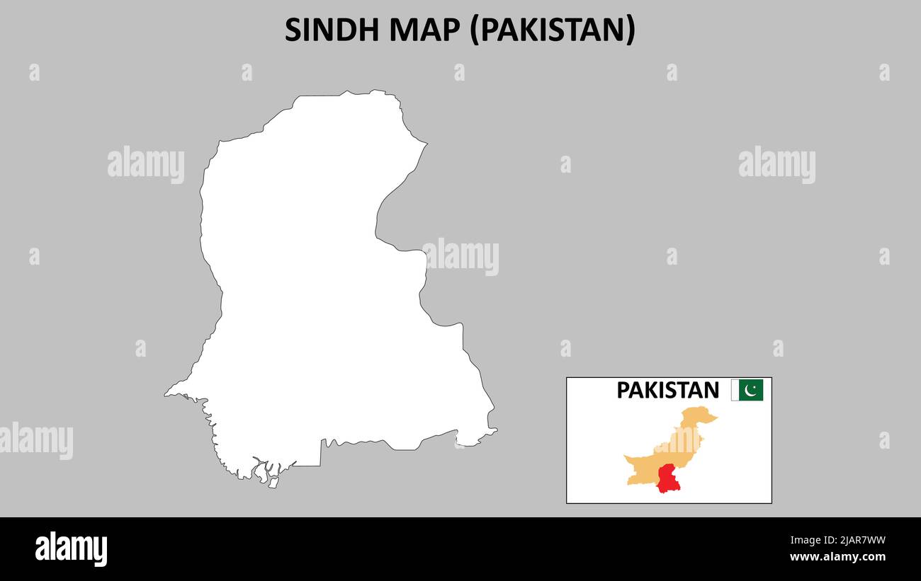 Sindh map Stock Vector Images - Alamy