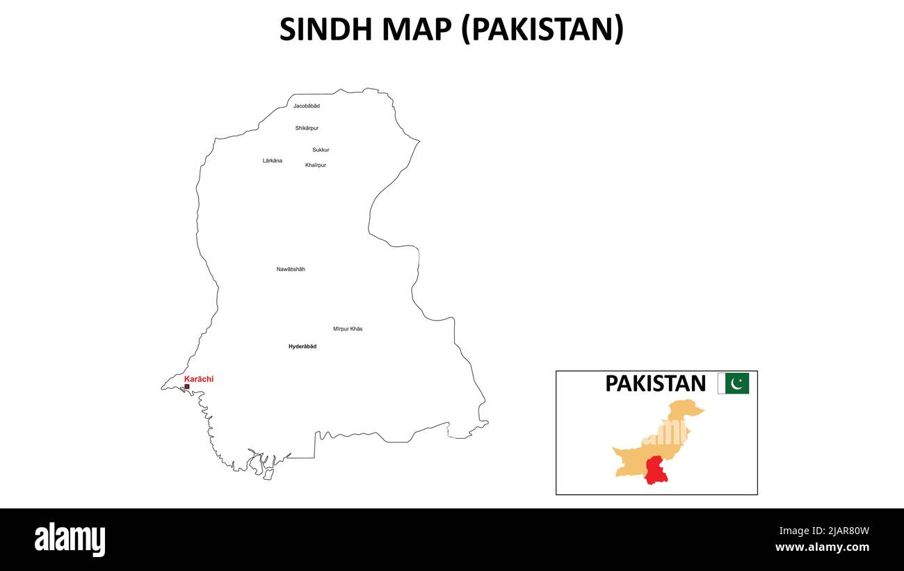 Sindh map hi-res stock photography and images - Alamy