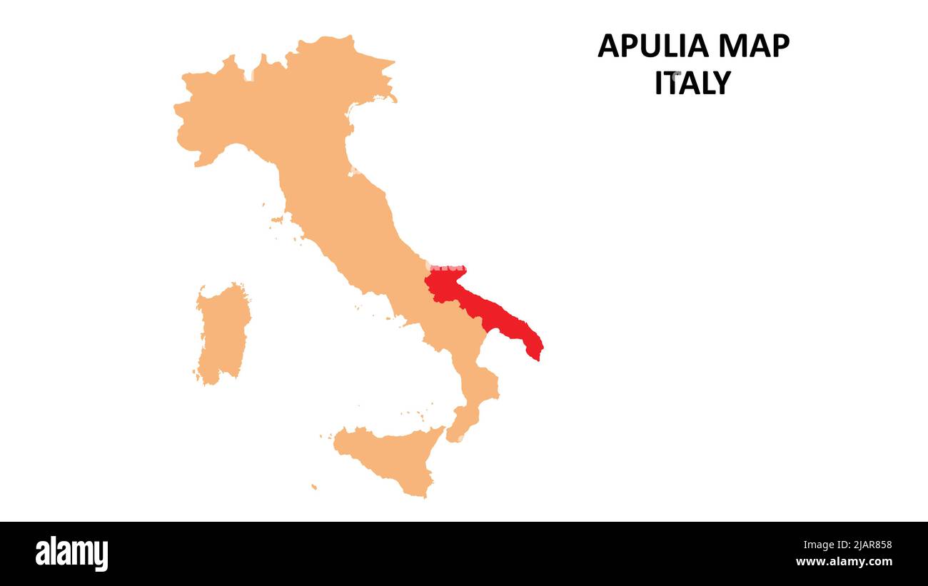Apulia map vector hi-res stock photography and images - Alamy