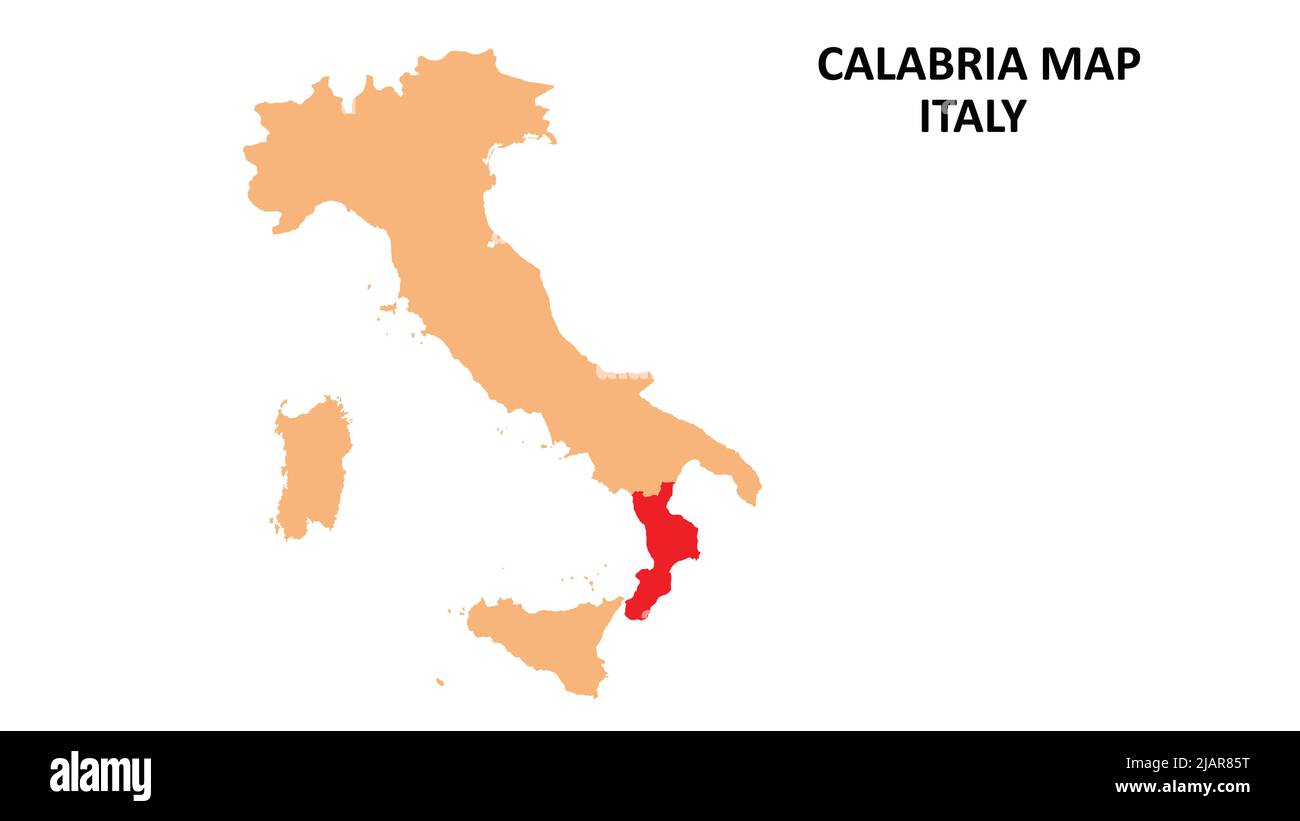 Calabria Province Map Stock Vector Images - Alamy