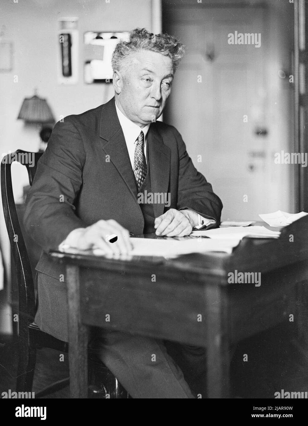 Joseph Lyons, Prime Minister of Australia, sitting at his desk ca. 1930 ...